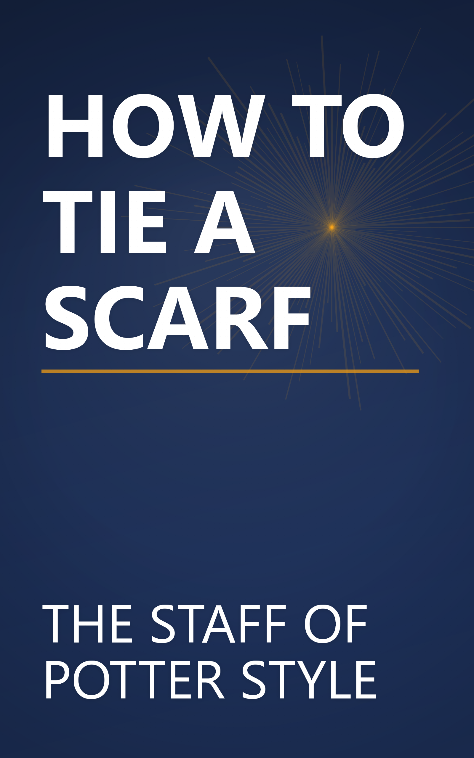HOW TO TIE A SCARF book cover