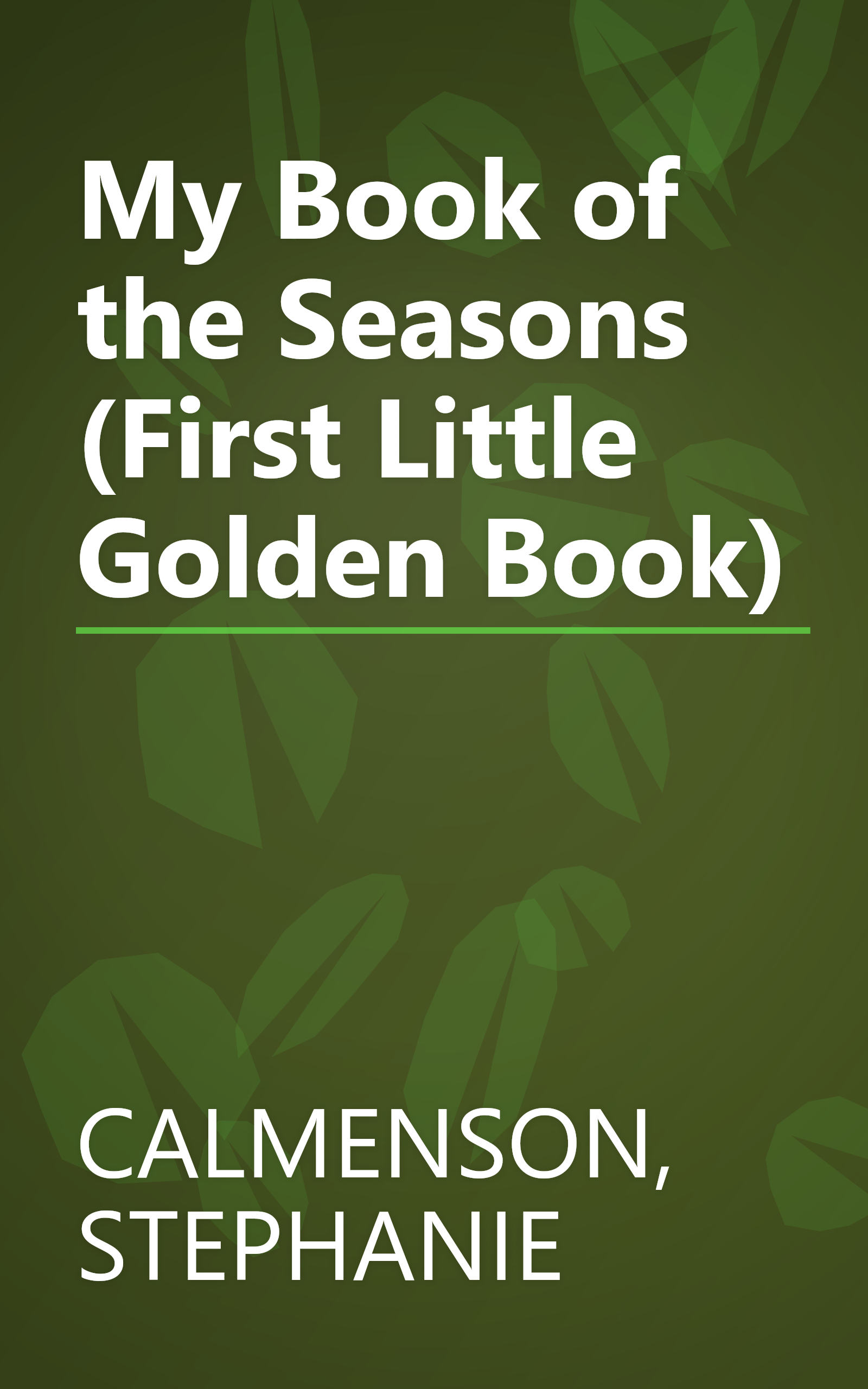 My Book of the Seasons (First Little Golden Book) book cover