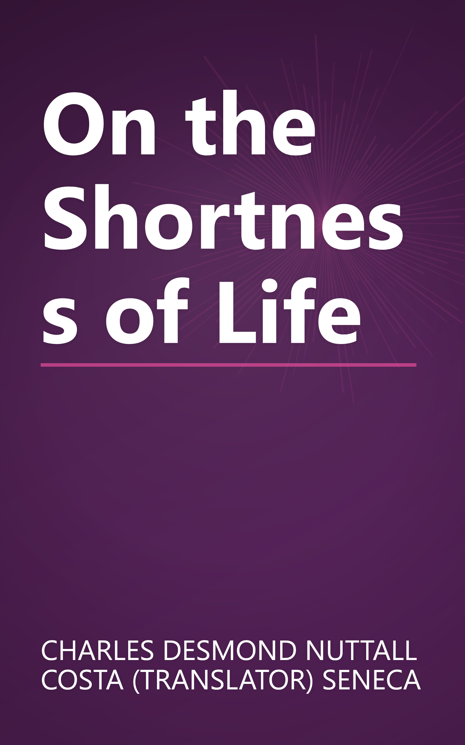 On the Shortness of Life book cover