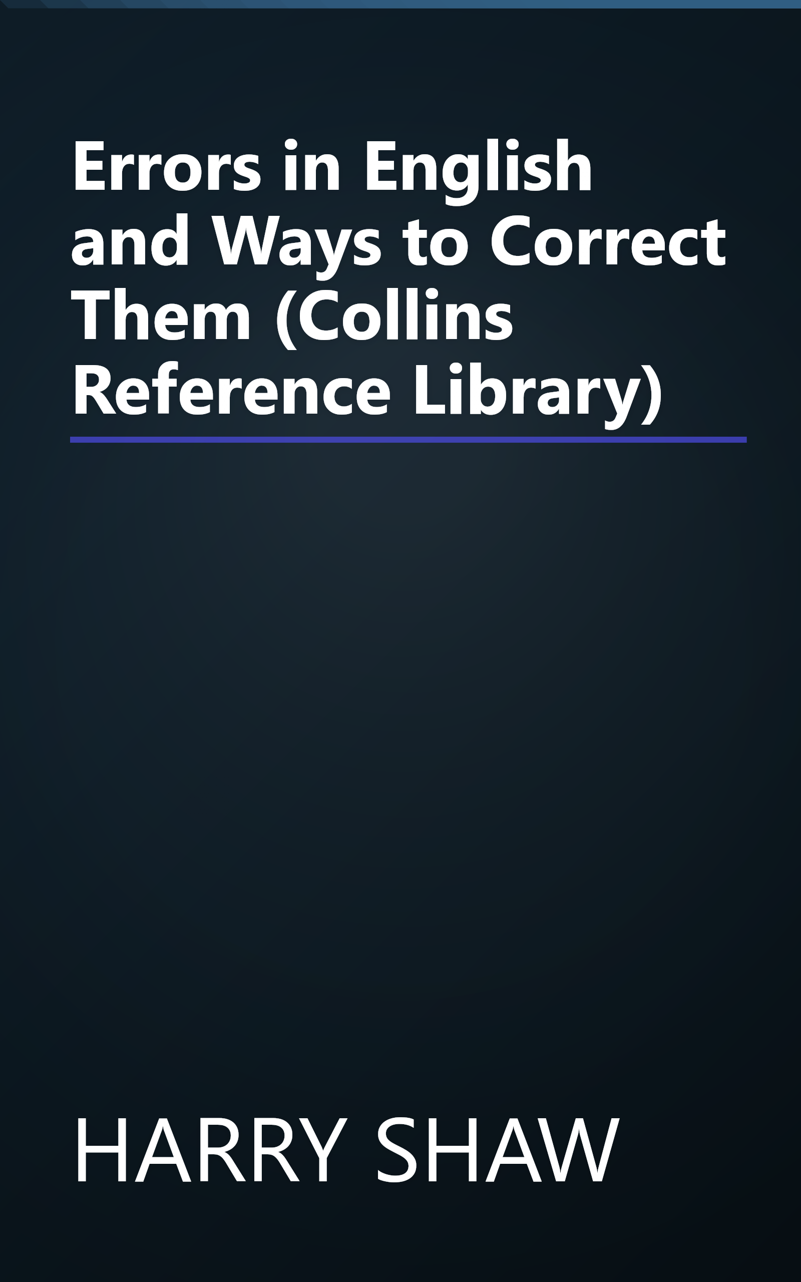 Errors in English and Ways to Correct Them (Collins Reference Library) book cover