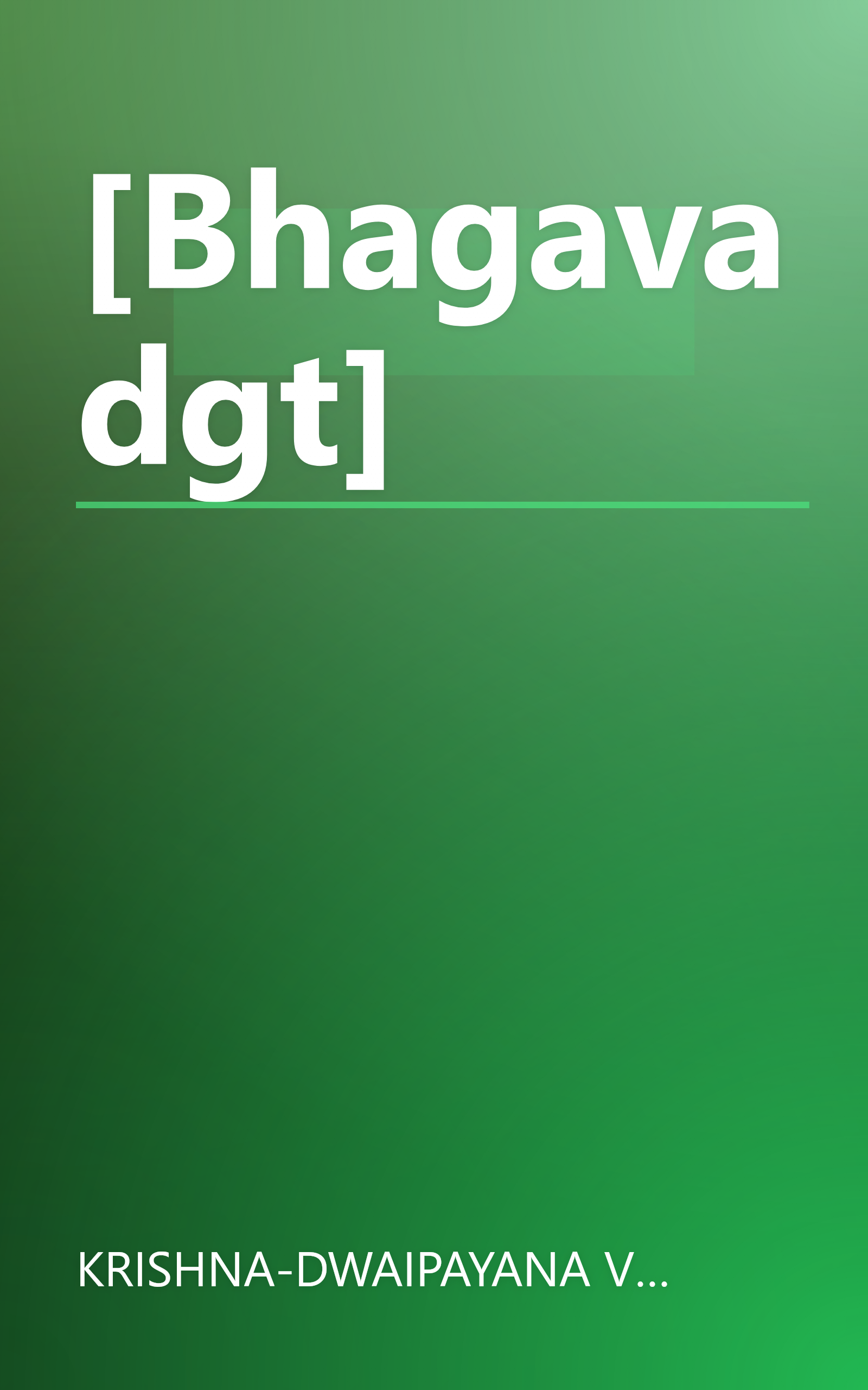 [Bhagavadgt] book cover