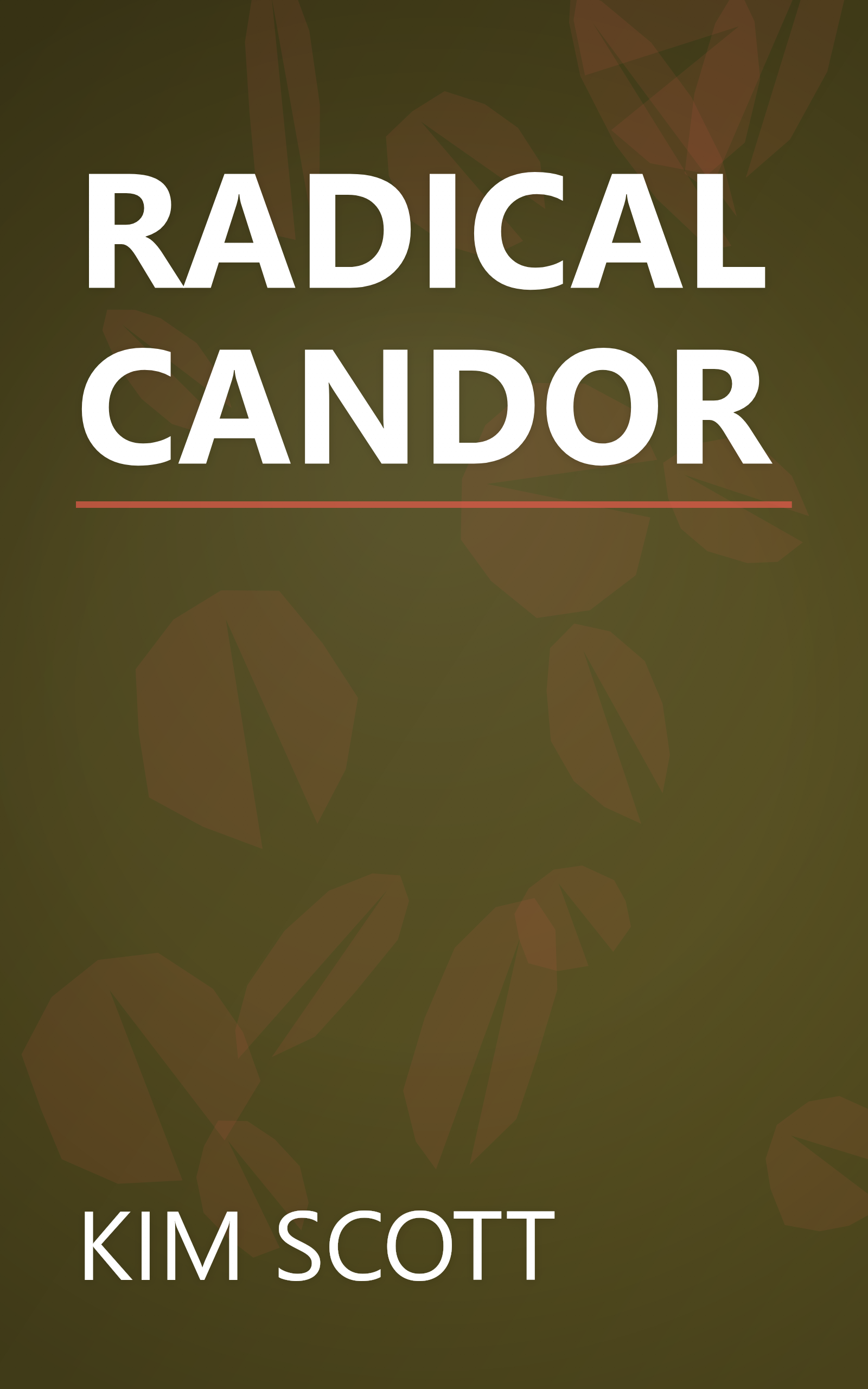 RADICAL CANDOR book cover