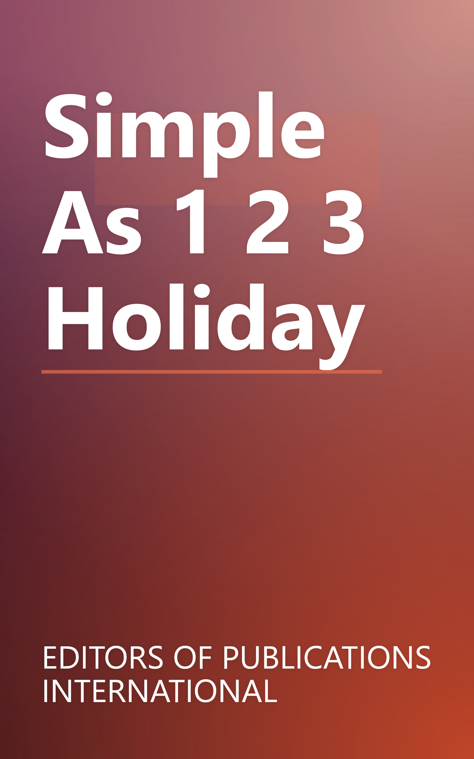 Simple As 1 2 3 Holiday book cover
