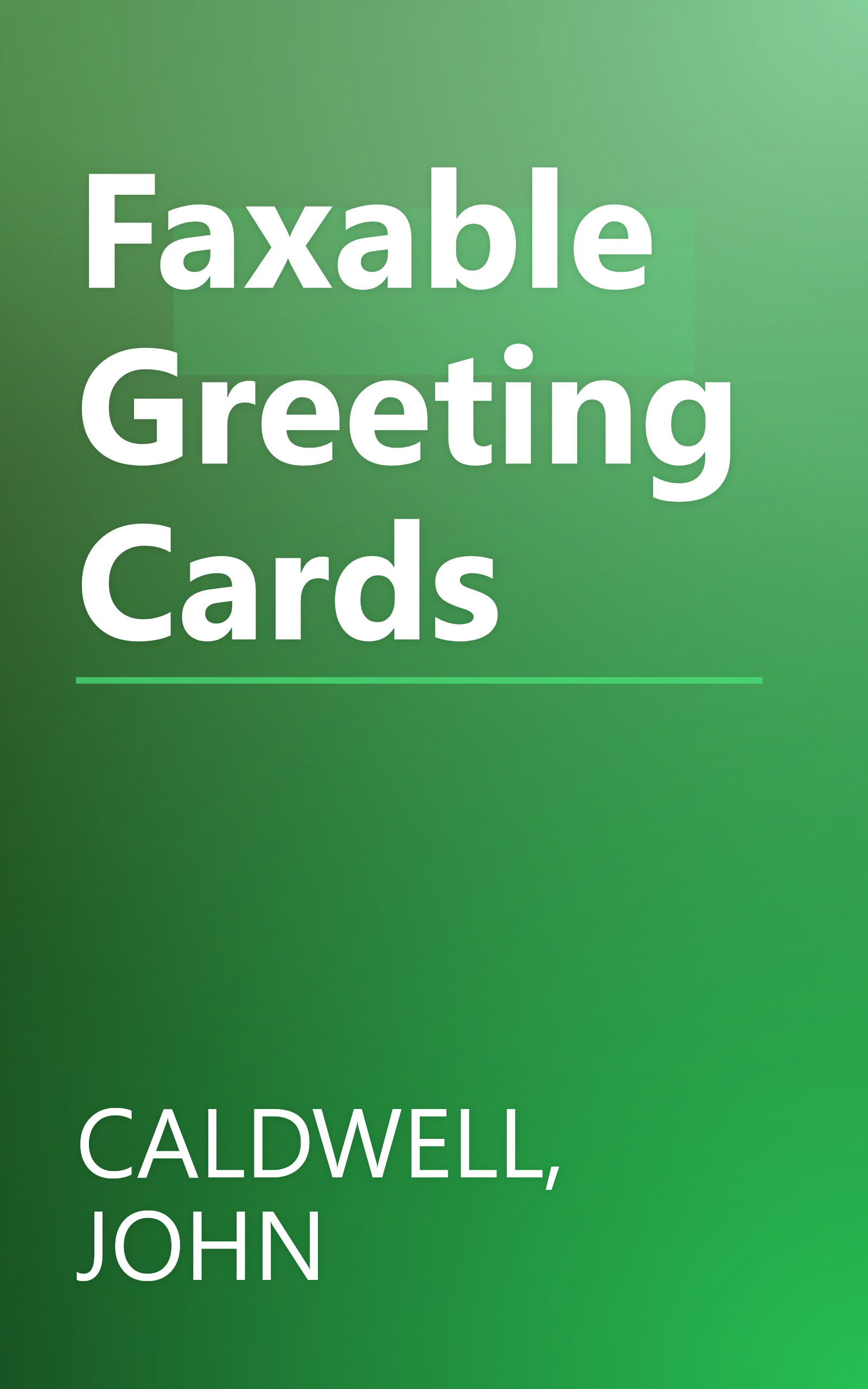 Faxable Greeting Cards book cover