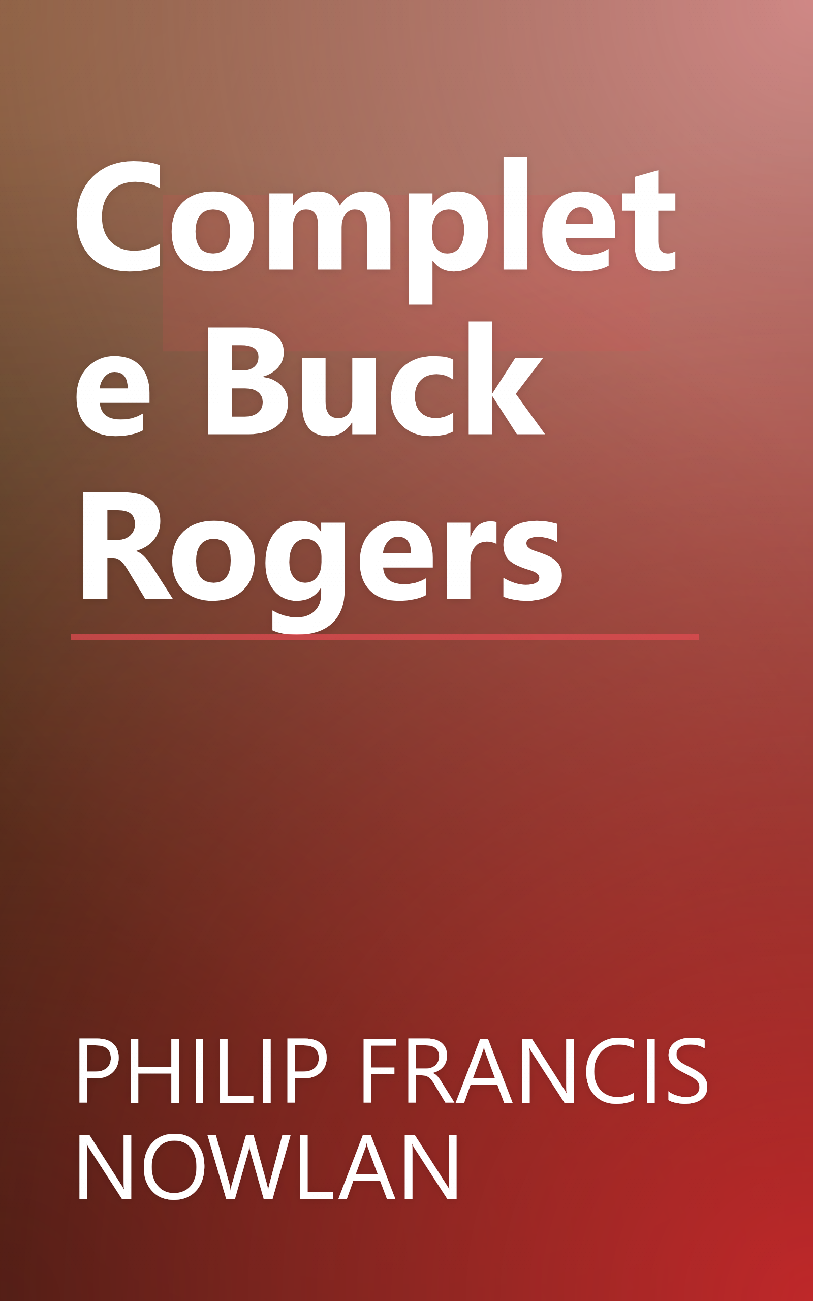 Complete Buck Rogers book cover