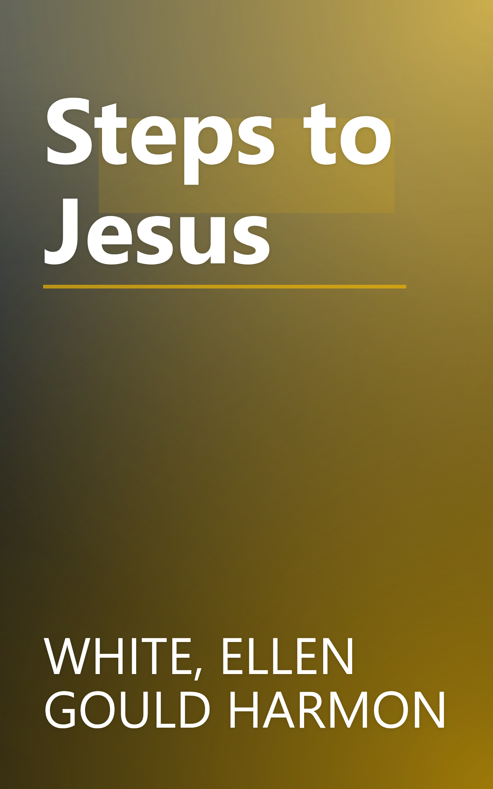 Steps to Jesus book cover