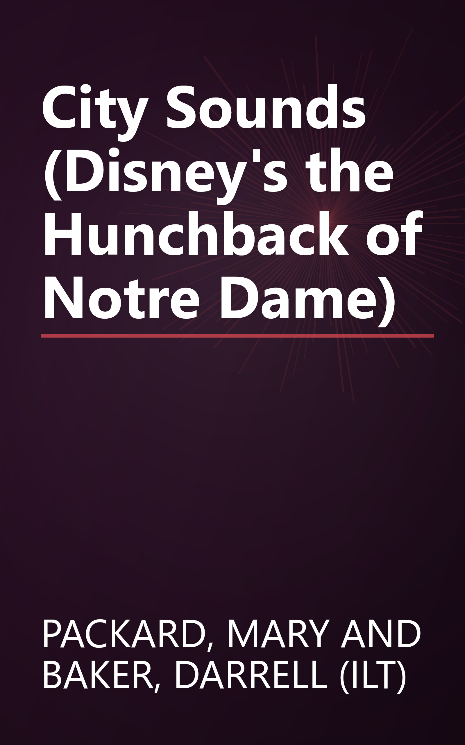City Sounds (Disney's the Hunchback of Notre Dame) book cover