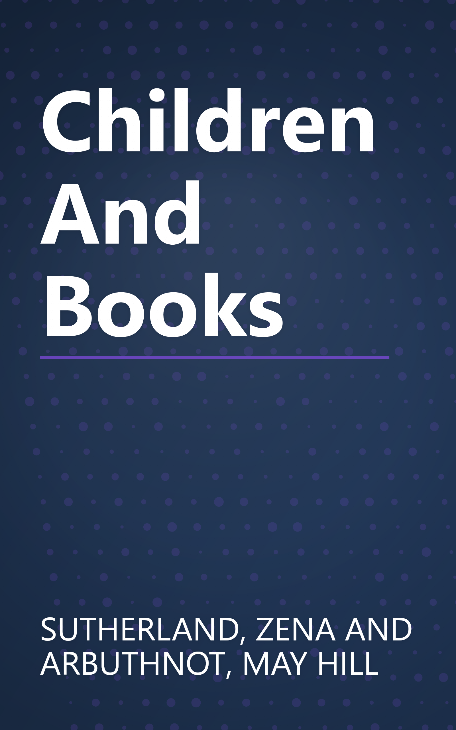 Children And Books book cover