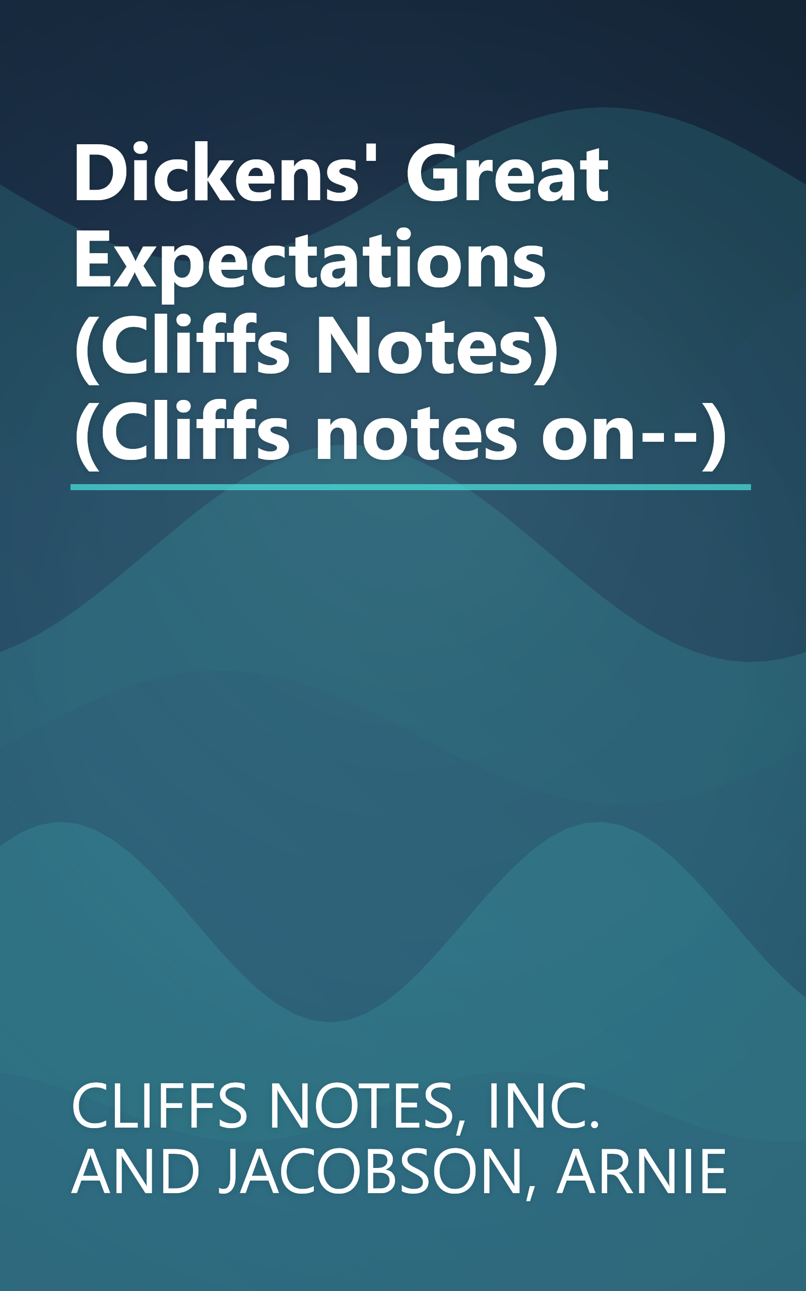 Dickens' Great Expectations (Cliffs Notes) (Cliffs notes on--) book cover