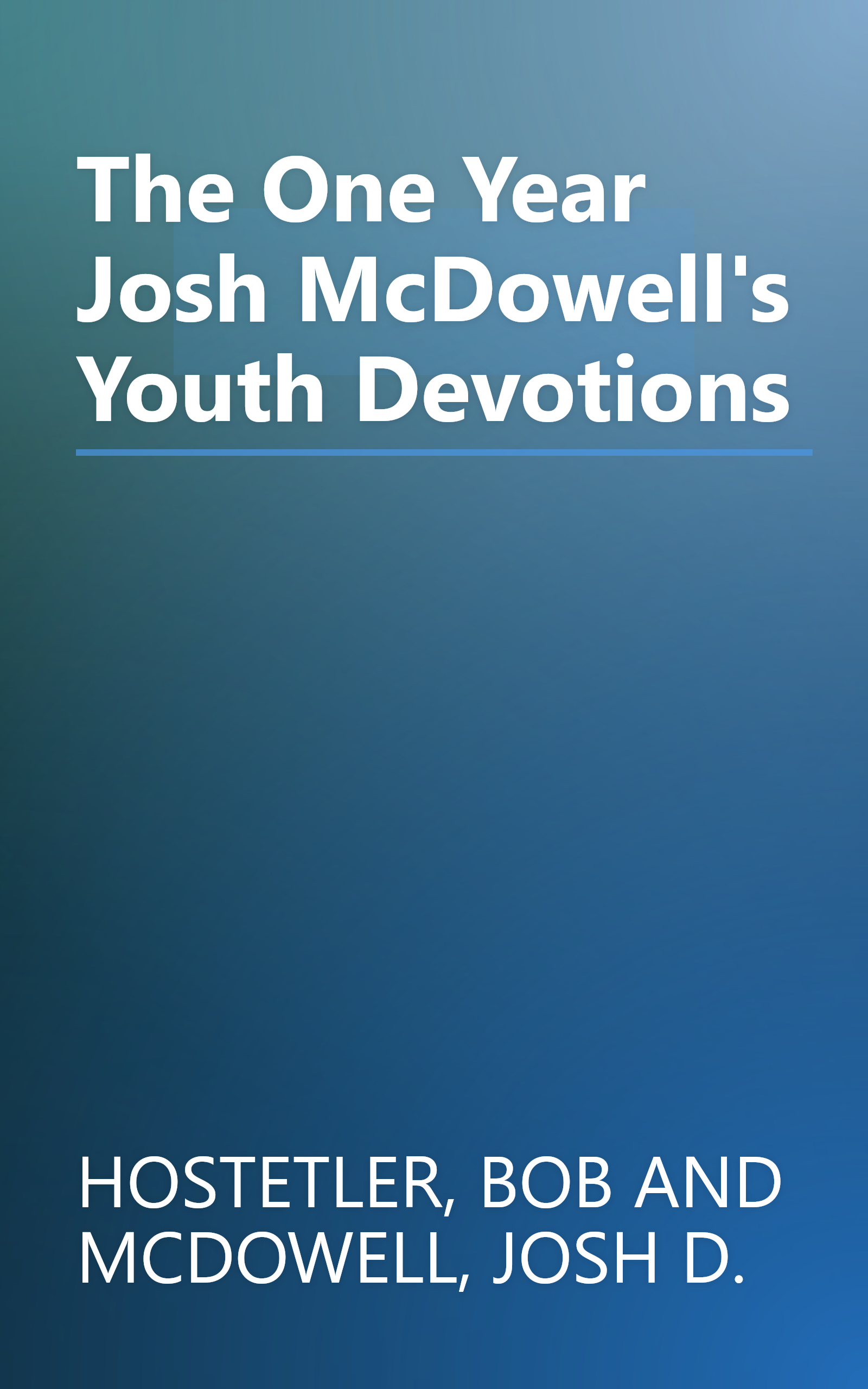 The One Year Josh McDowell's Youth Devotions book cover