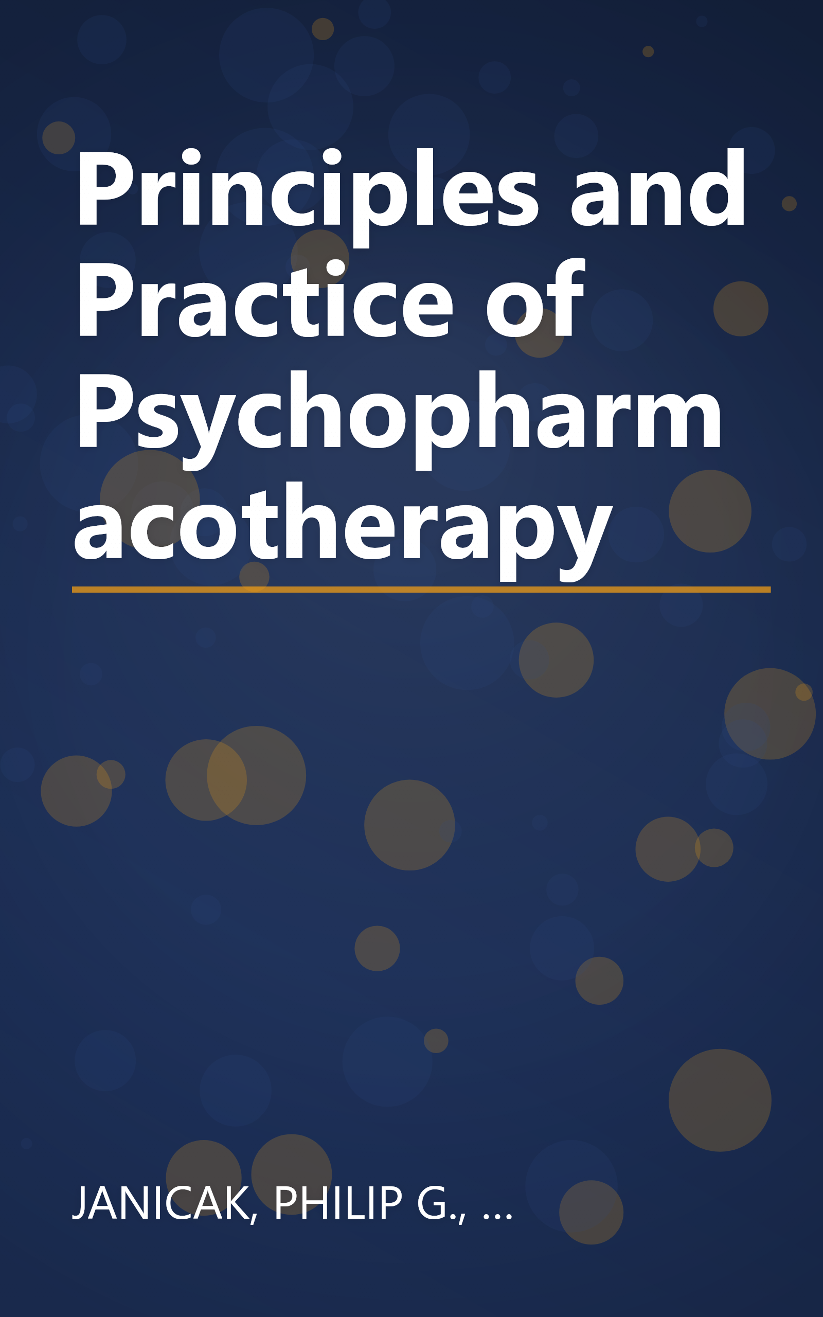 Principles and Practice of Psychopharmacotherapy book cover