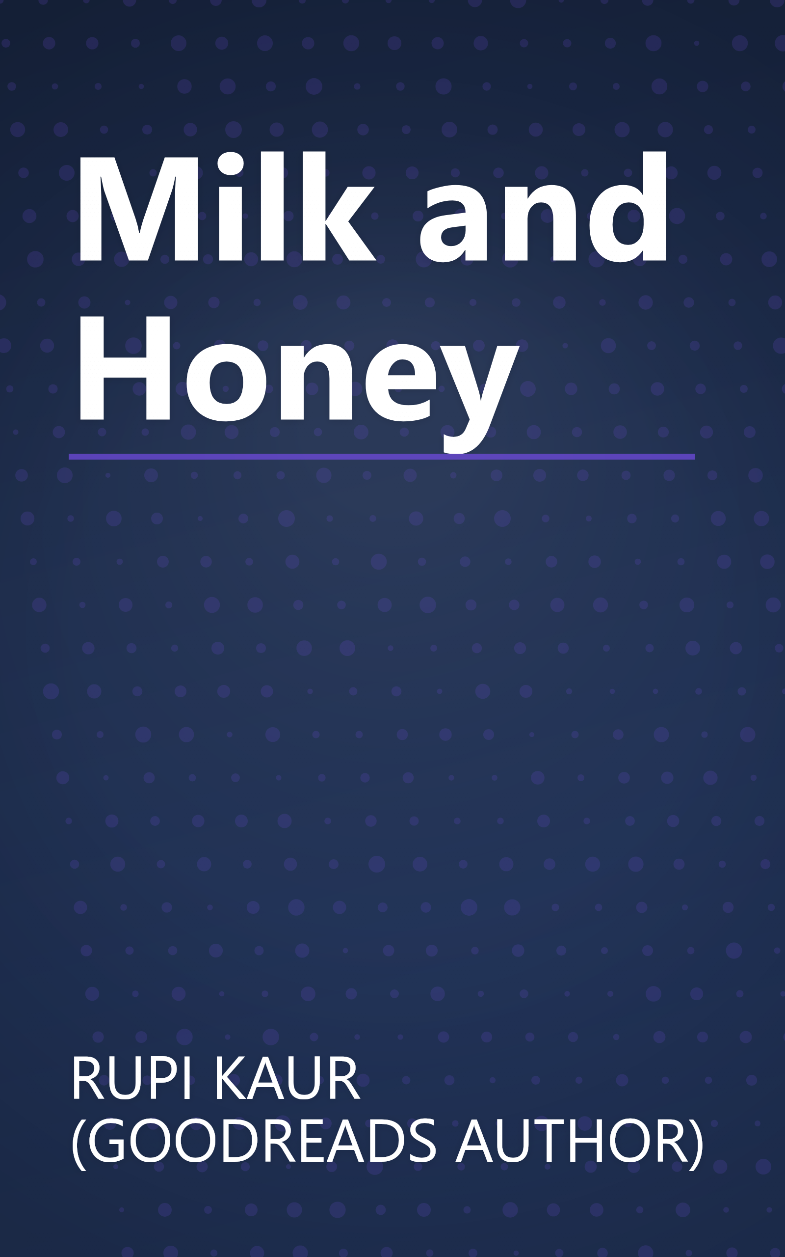 Milk and Honey book cover