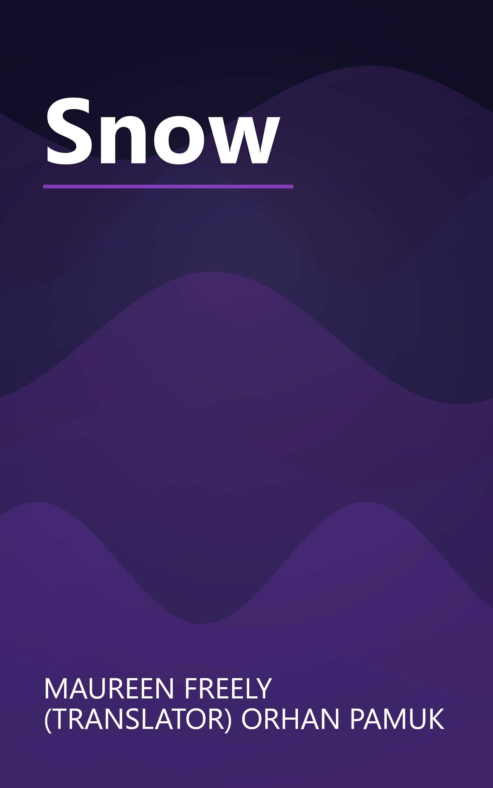 Snow book cover