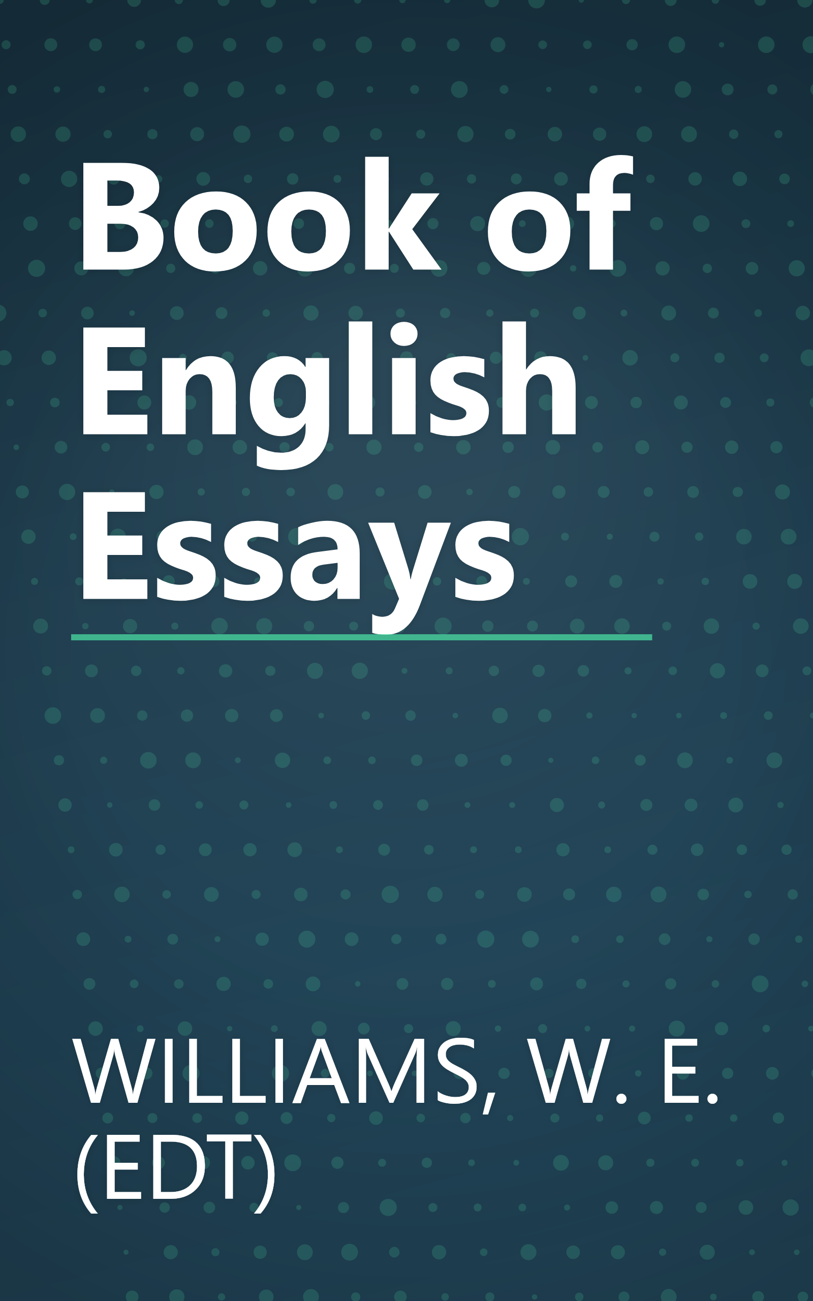 Book of English Essays book cover