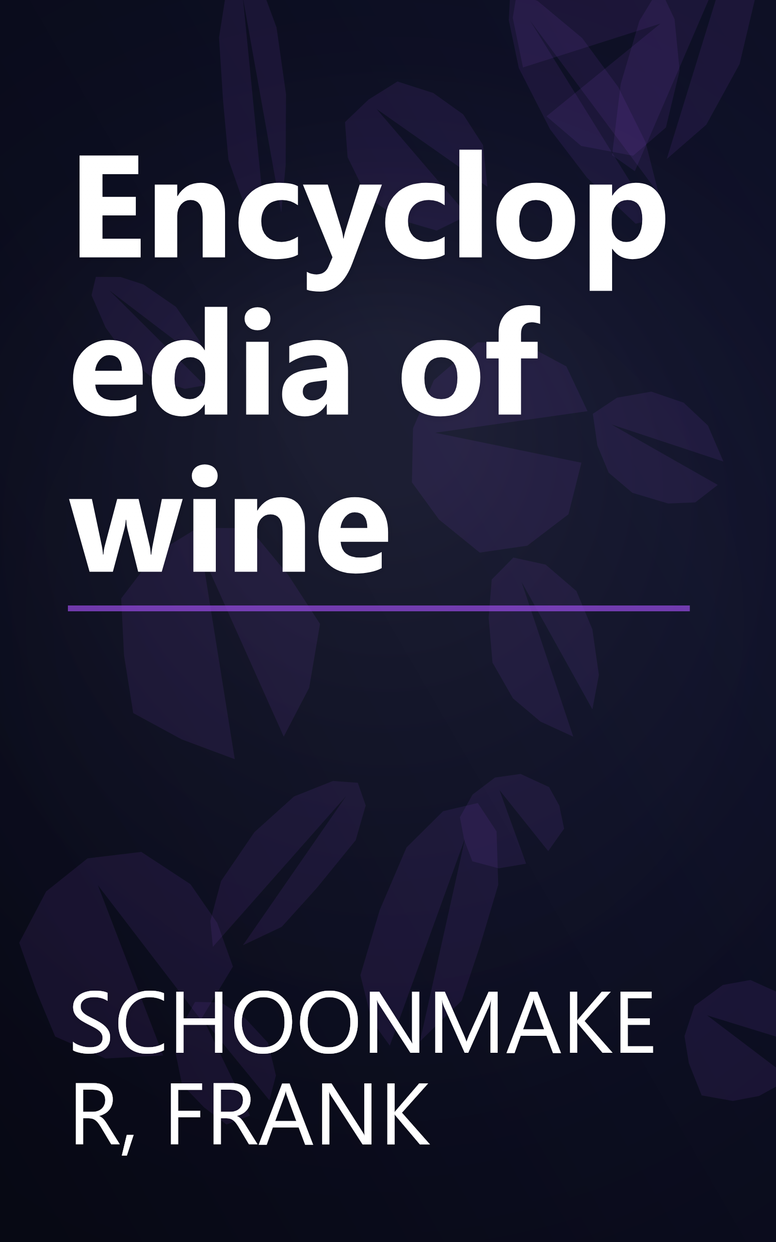 Encyclopedia of wine book cover