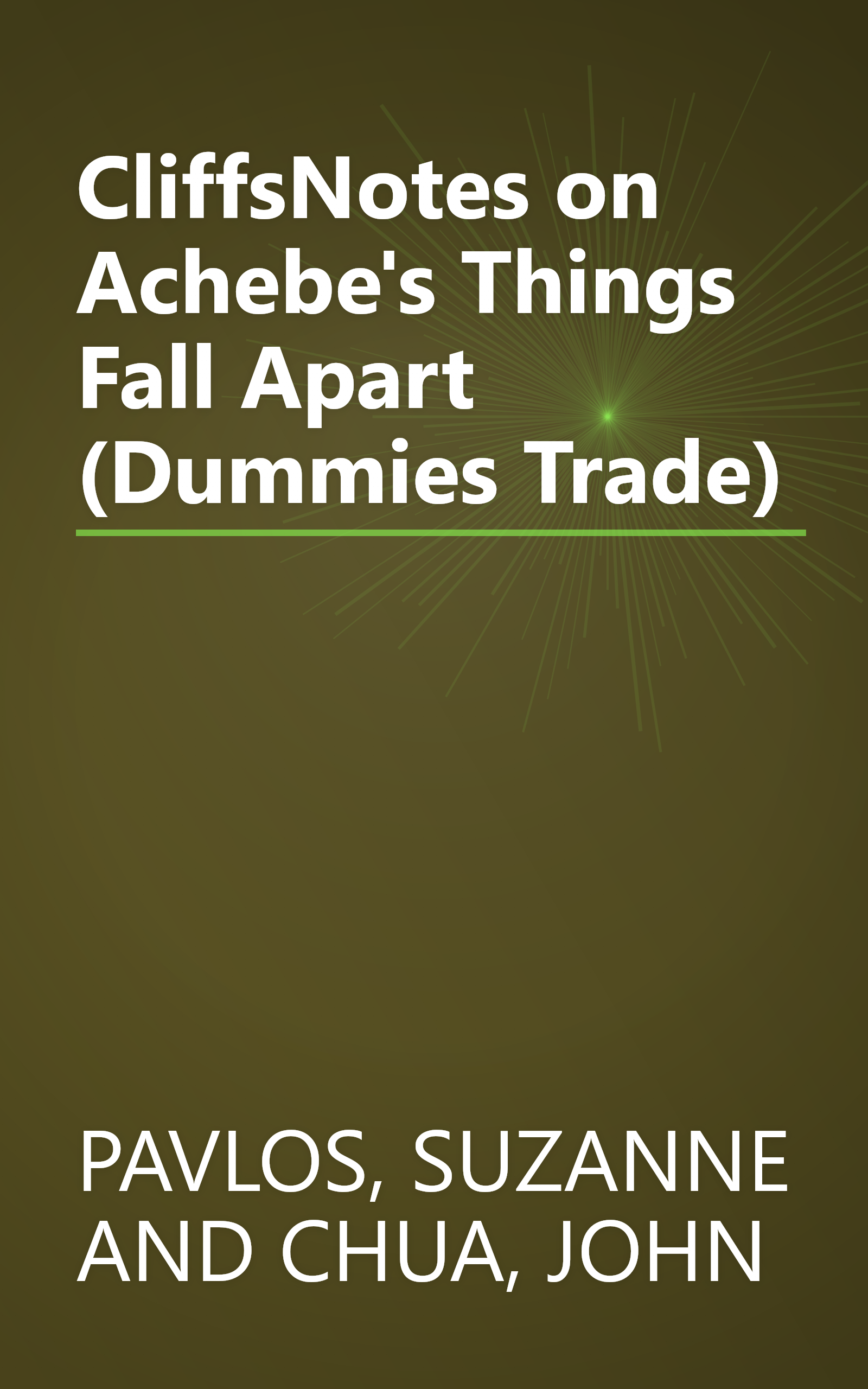 CliffsNotes on Achebe's Things Fall Apart (Dummies Trade) book cover