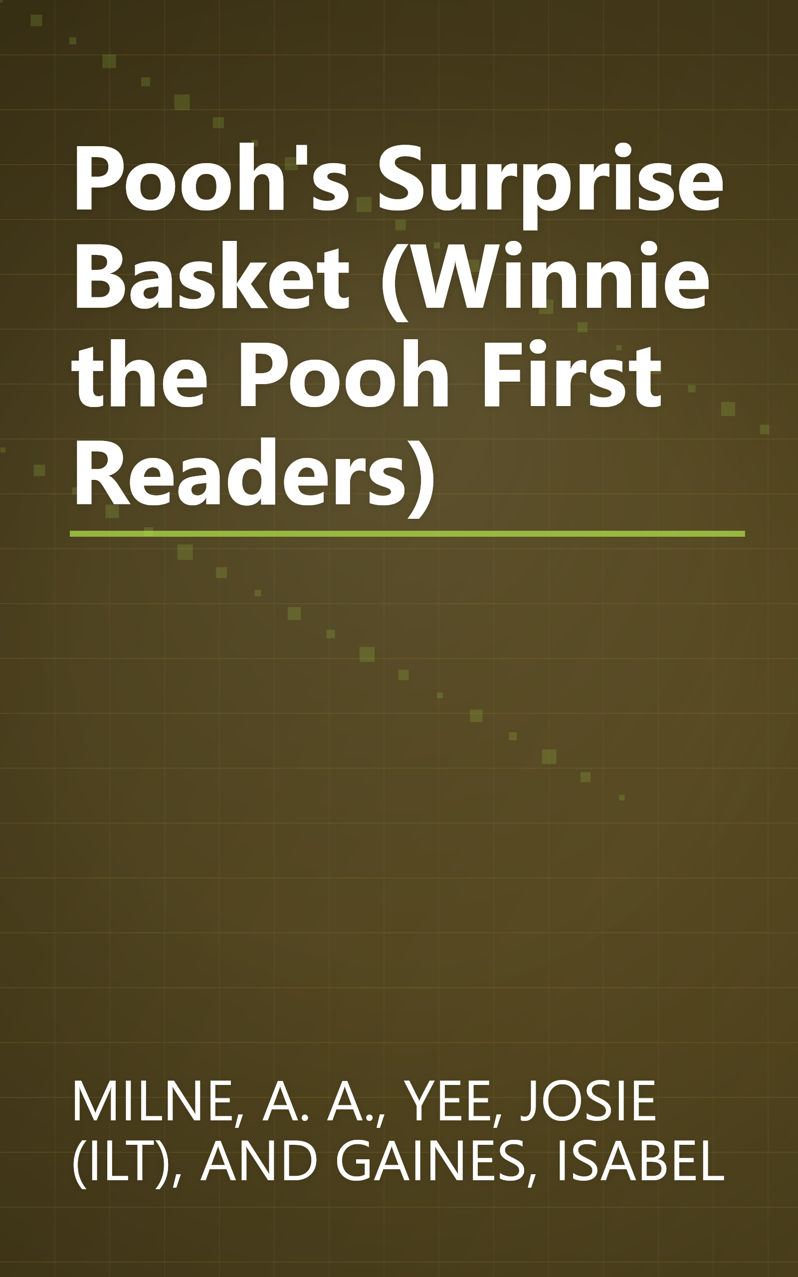 Pooh's Surprise Basket (Winnie the Pooh First Readers) book cover