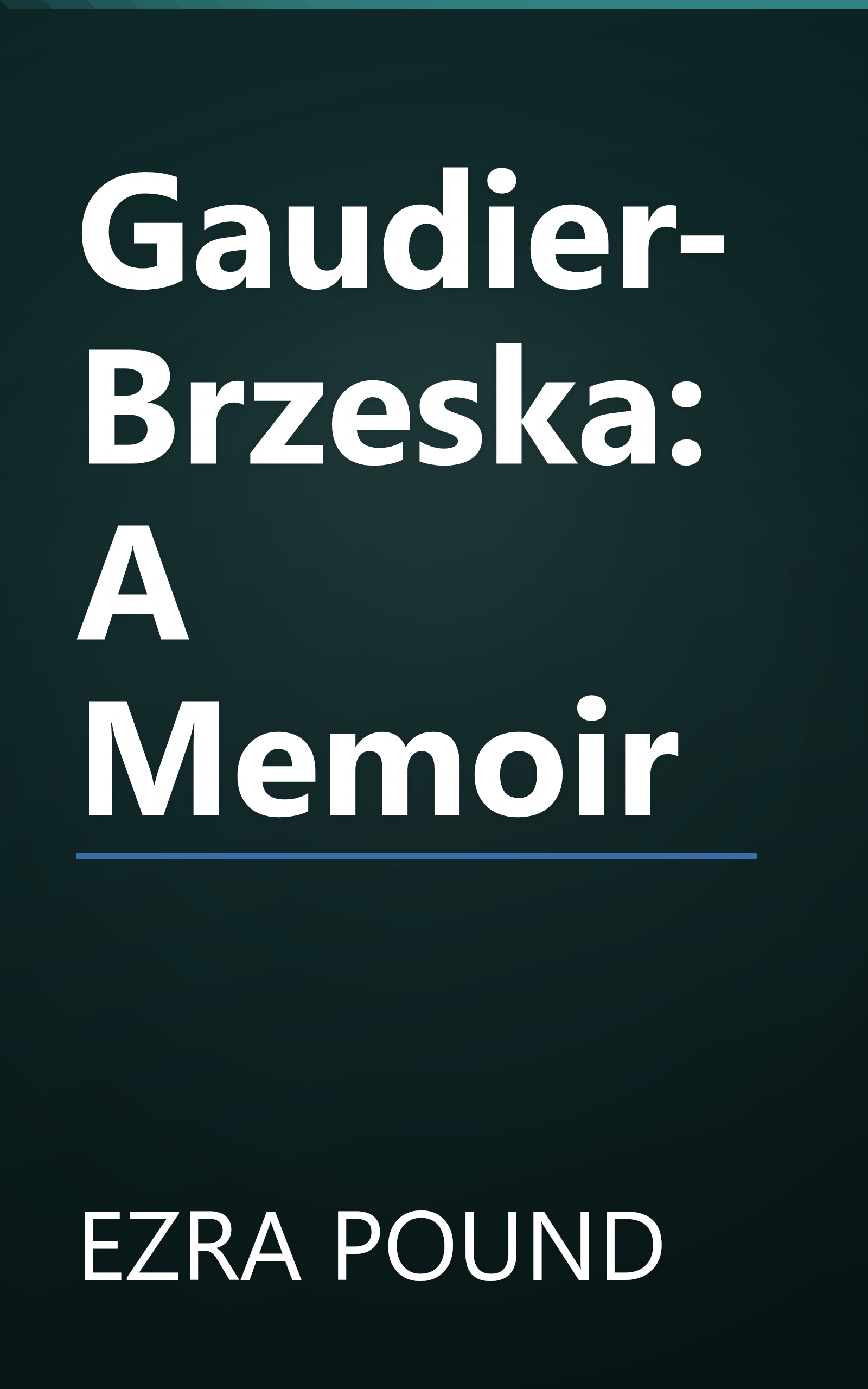 Gaudier-Brzeska: A Memoir book cover