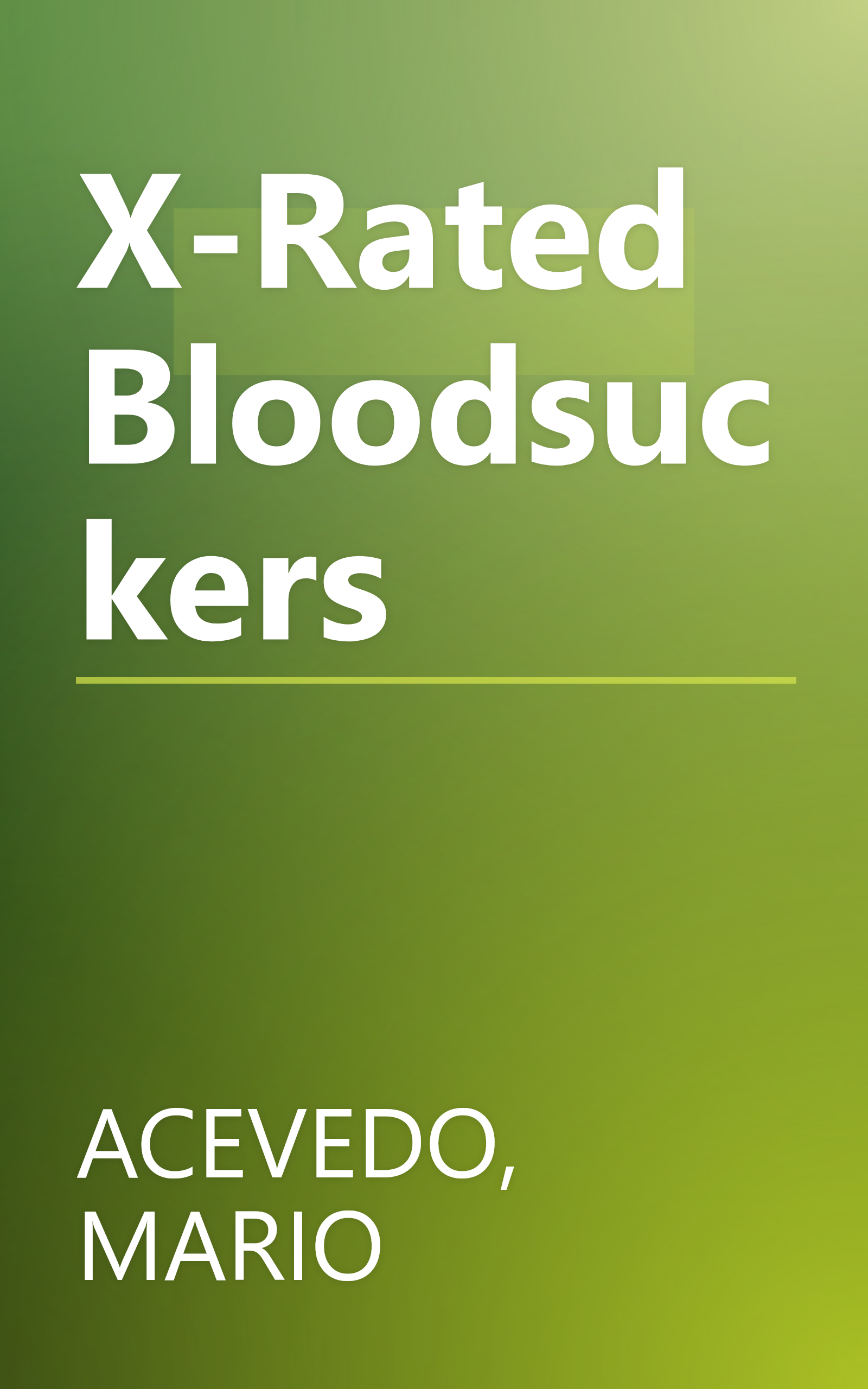X-Rated Bloodsuckers book cover