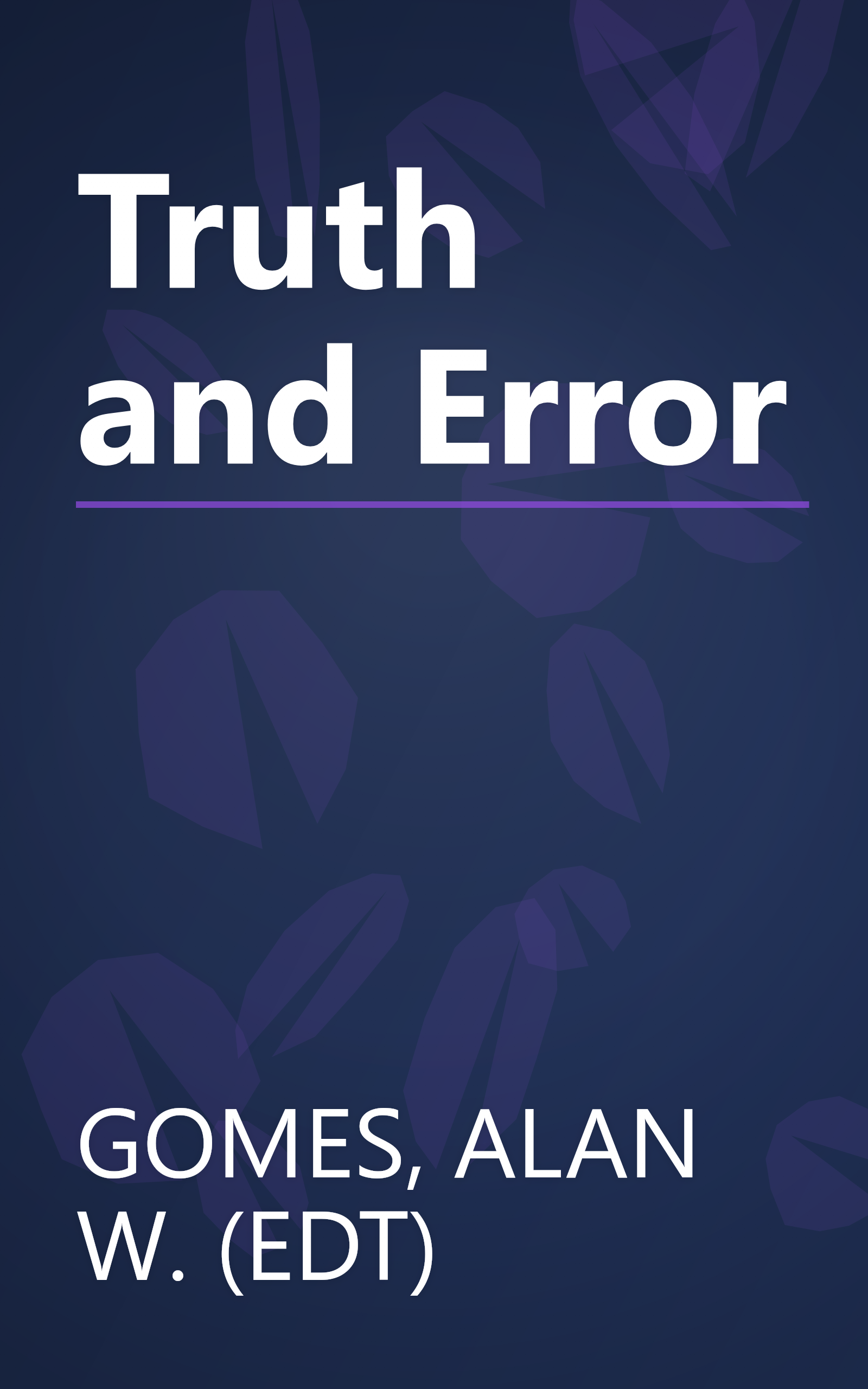 Truth and Error book cover