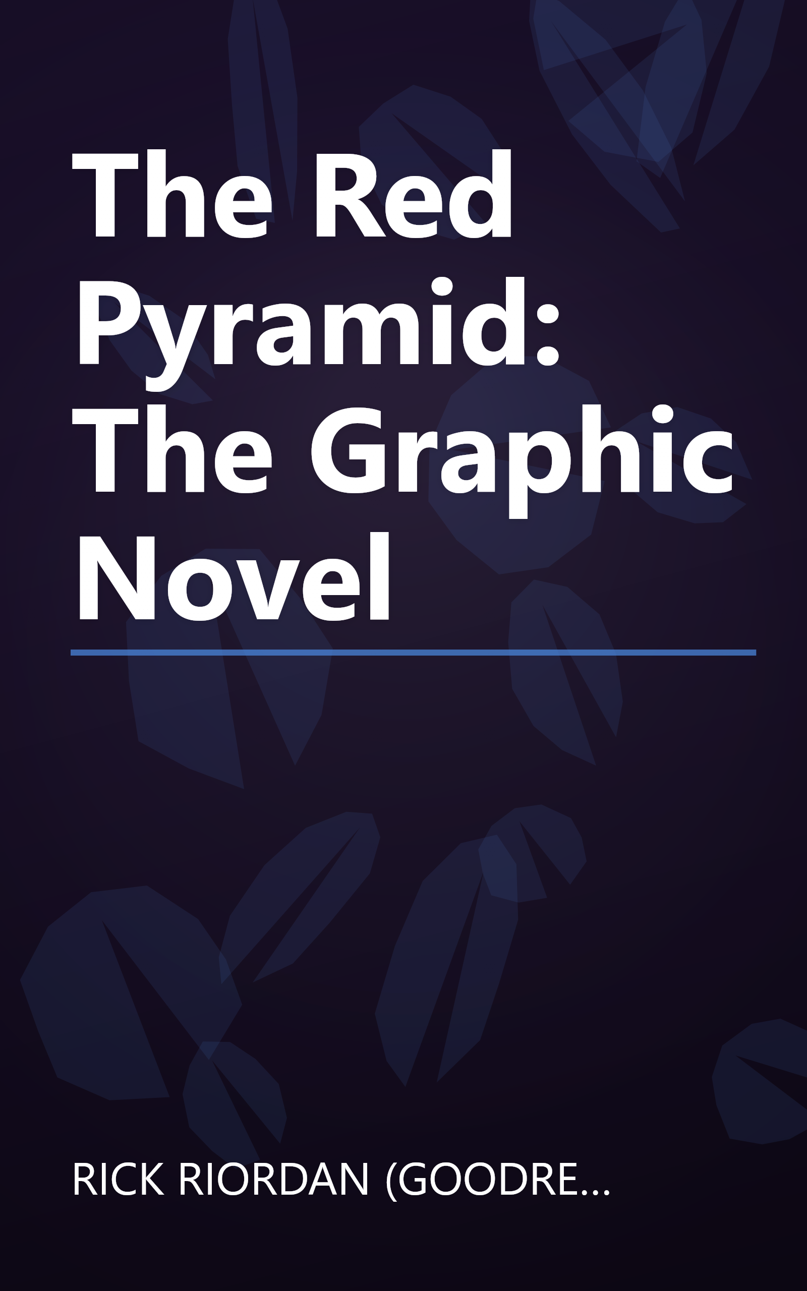 The Red Pyramid: The Graphic Novel book cover