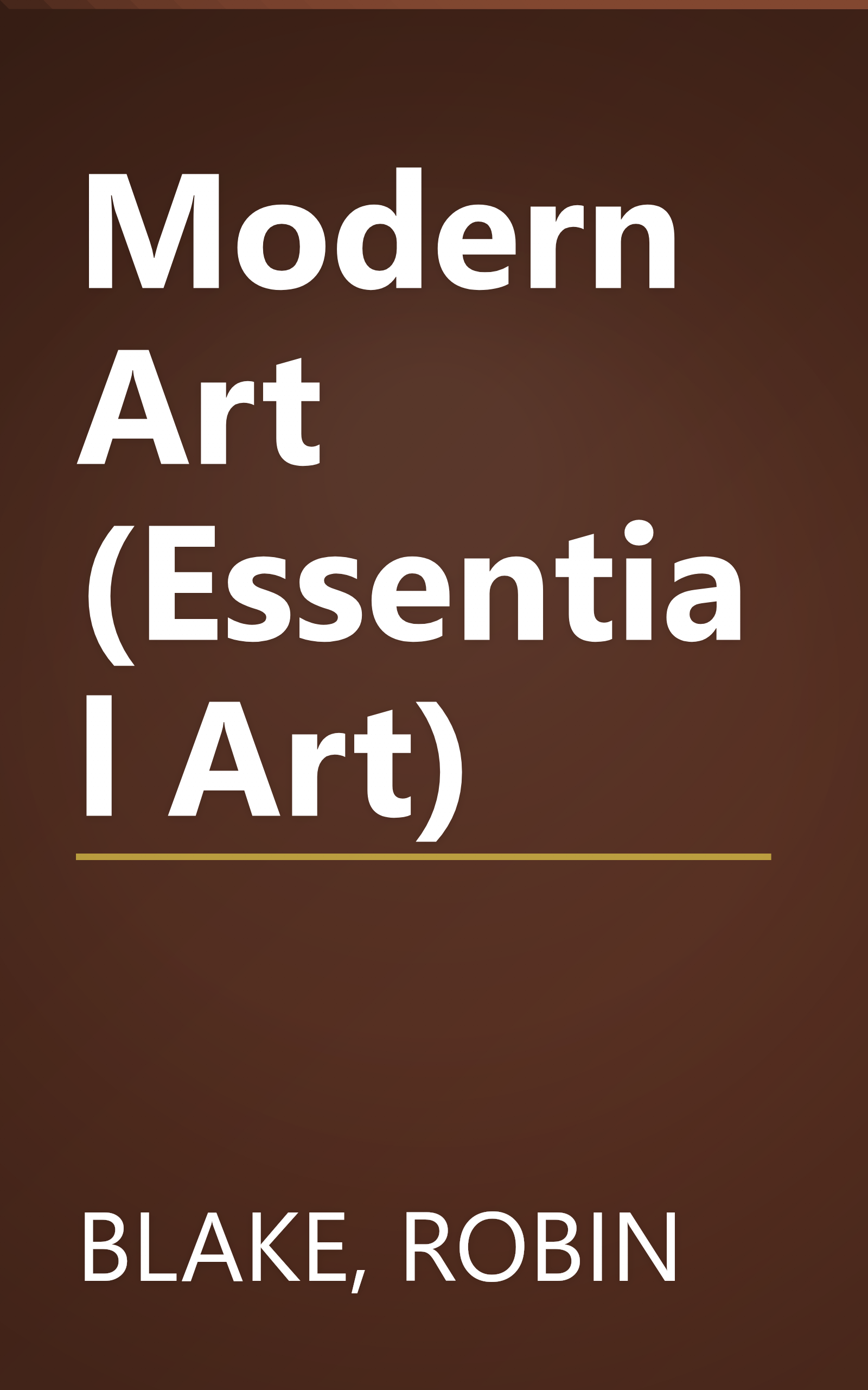 Modern Art (Essential Art) book cover