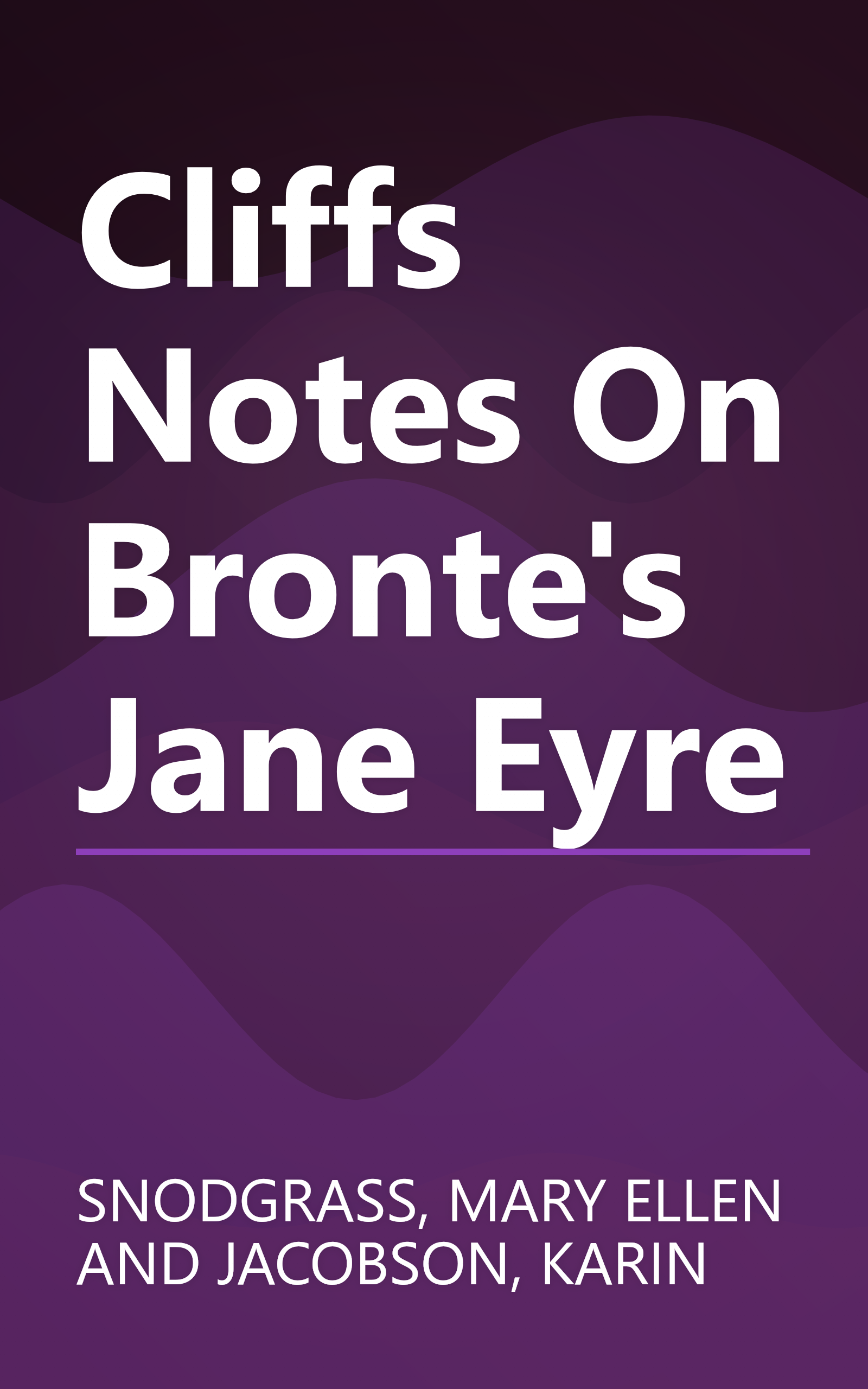 Cliffs Notes On Bronte's Jane Eyre book cover