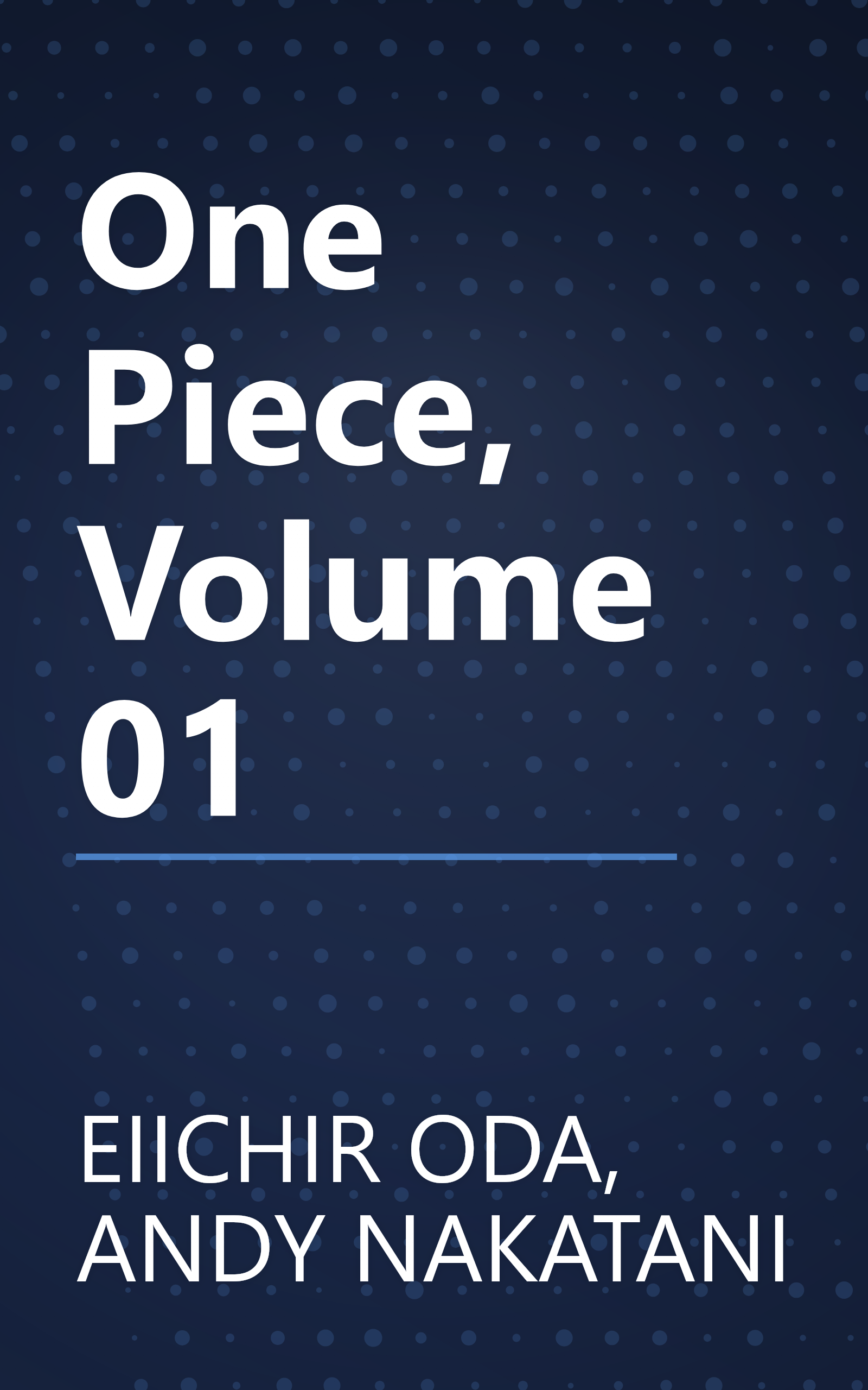 One Piece, Volume 01 book cover