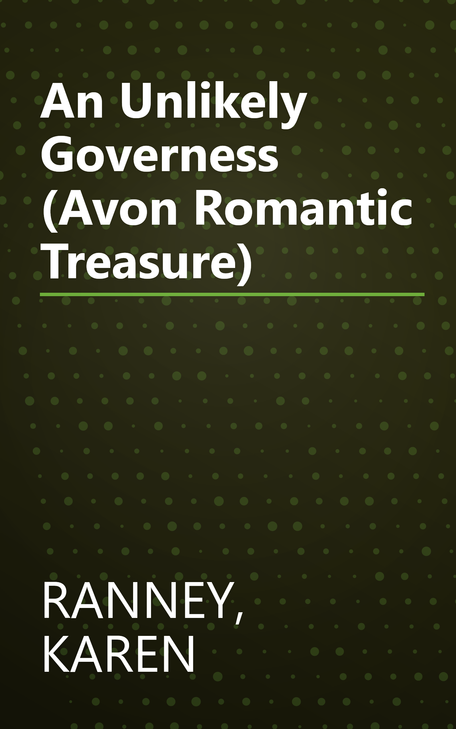 An Unlikely Governess (Avon Romantic Treasure) book cover