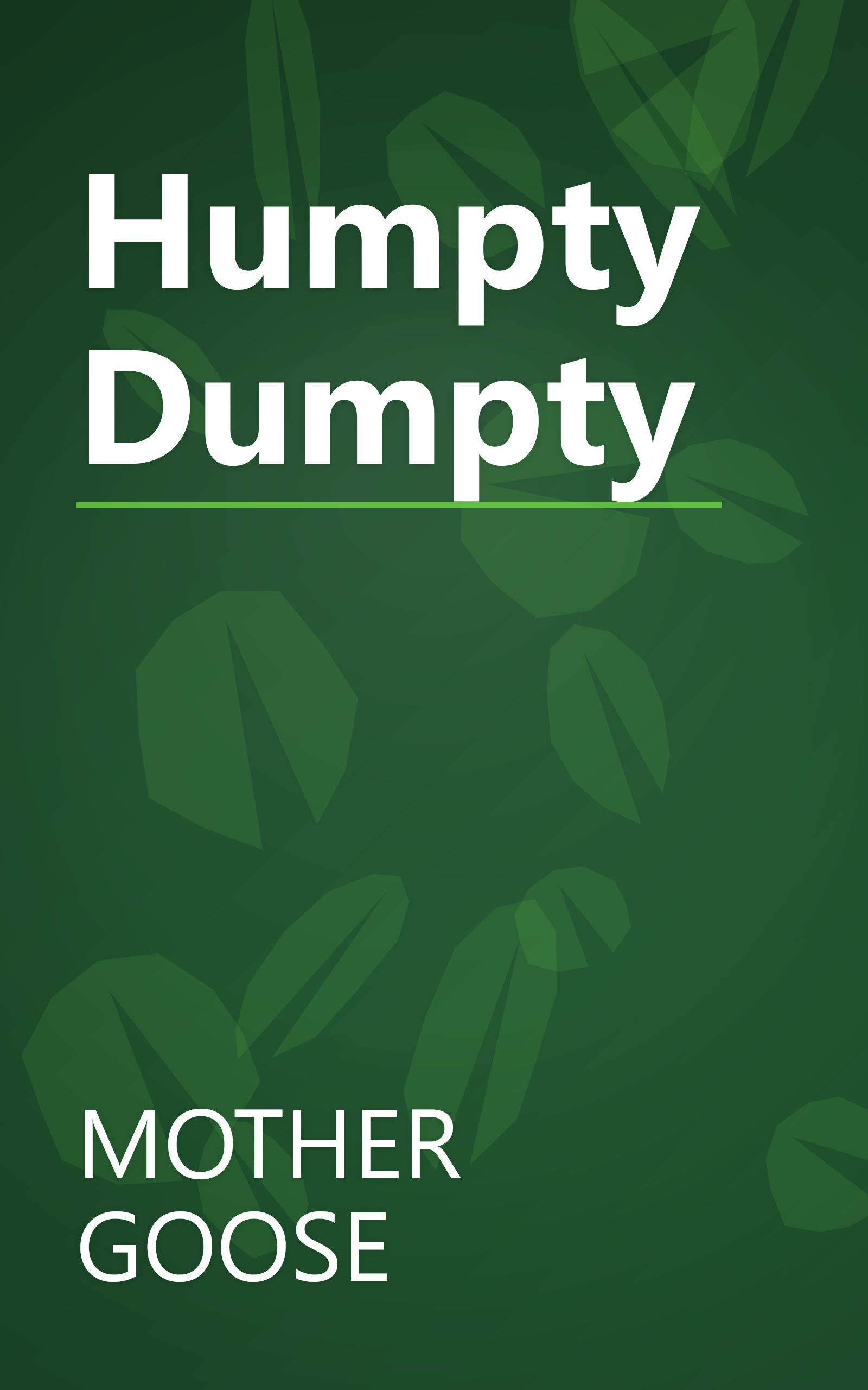 Humpty Dumpty book cover