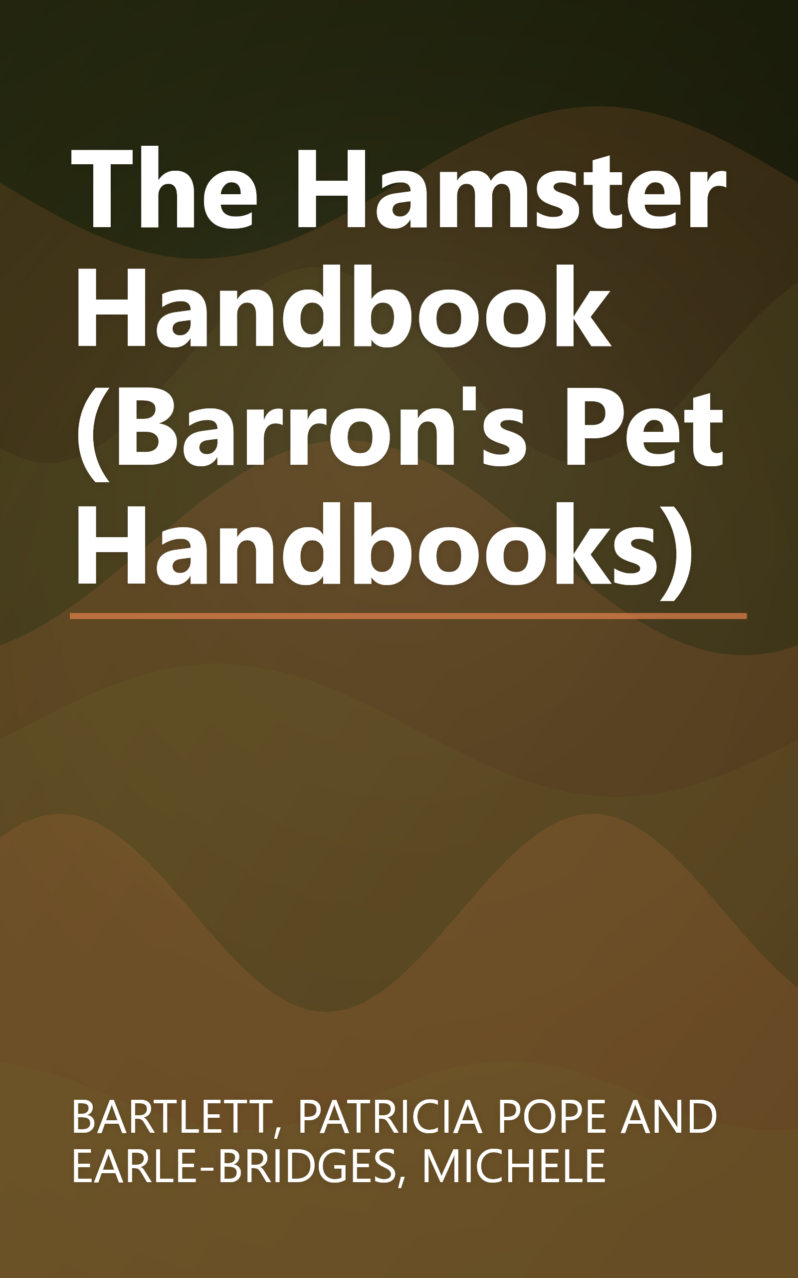 The Hamster Handbook (Barron's Pet Handbooks) book cover