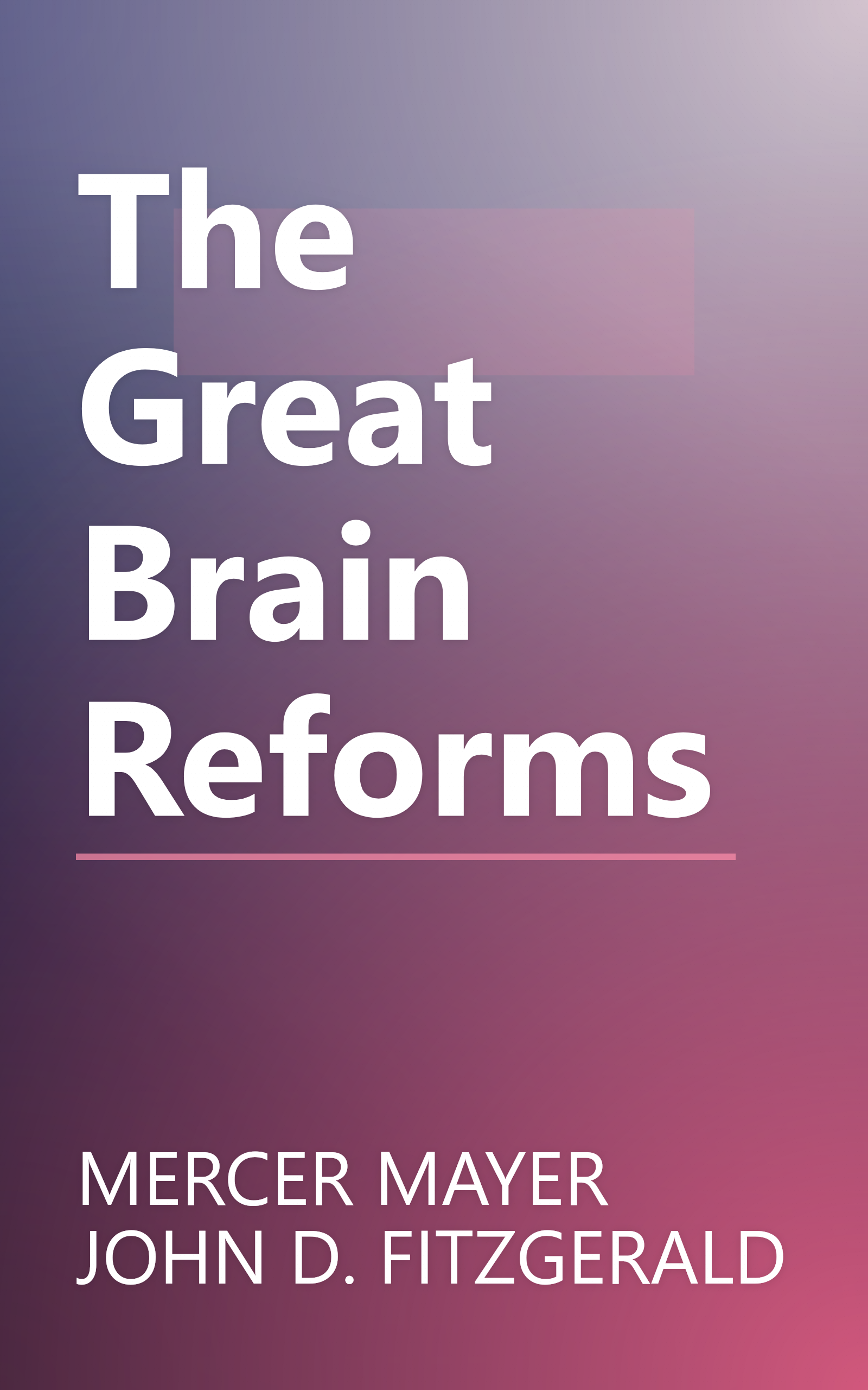 The Great Brain Reforms book cover