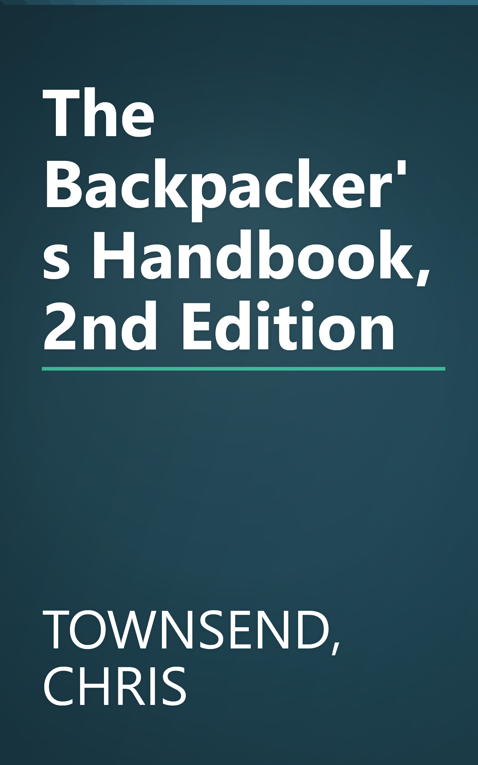 The Backpacker's Handbook, 2nd Edition book cover