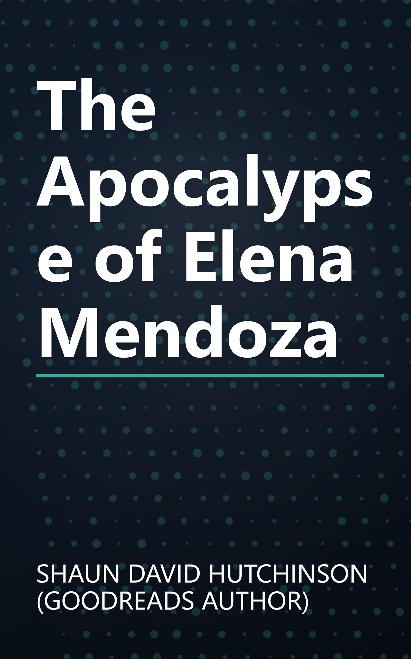 The Apocalypse of Elena Mendoza book cover