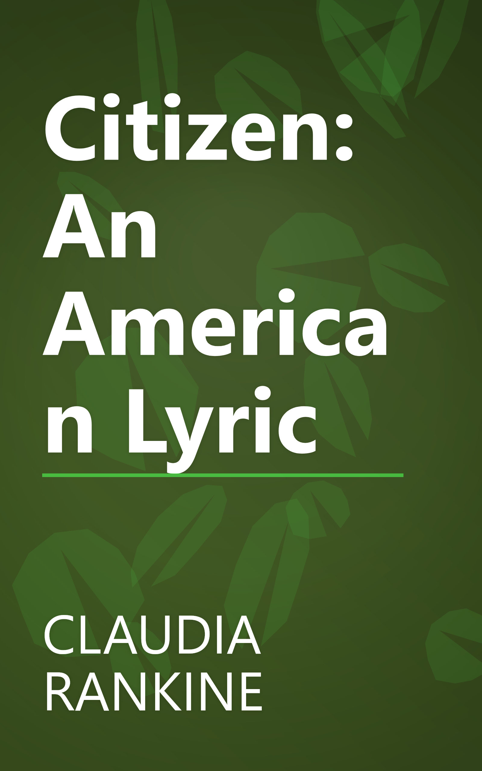 Citizen: An American Lyric book cover