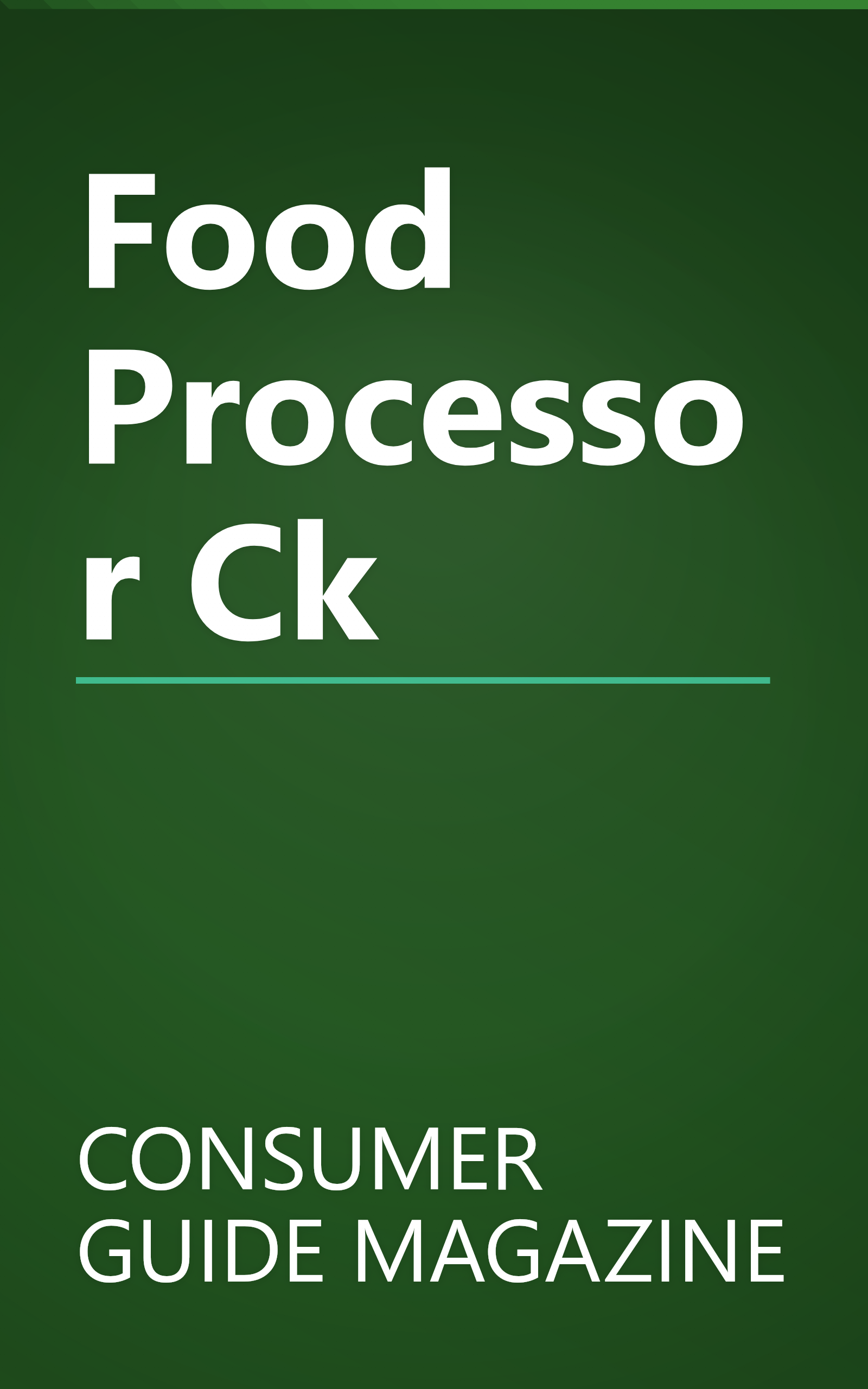 Food Processor Ck book cover