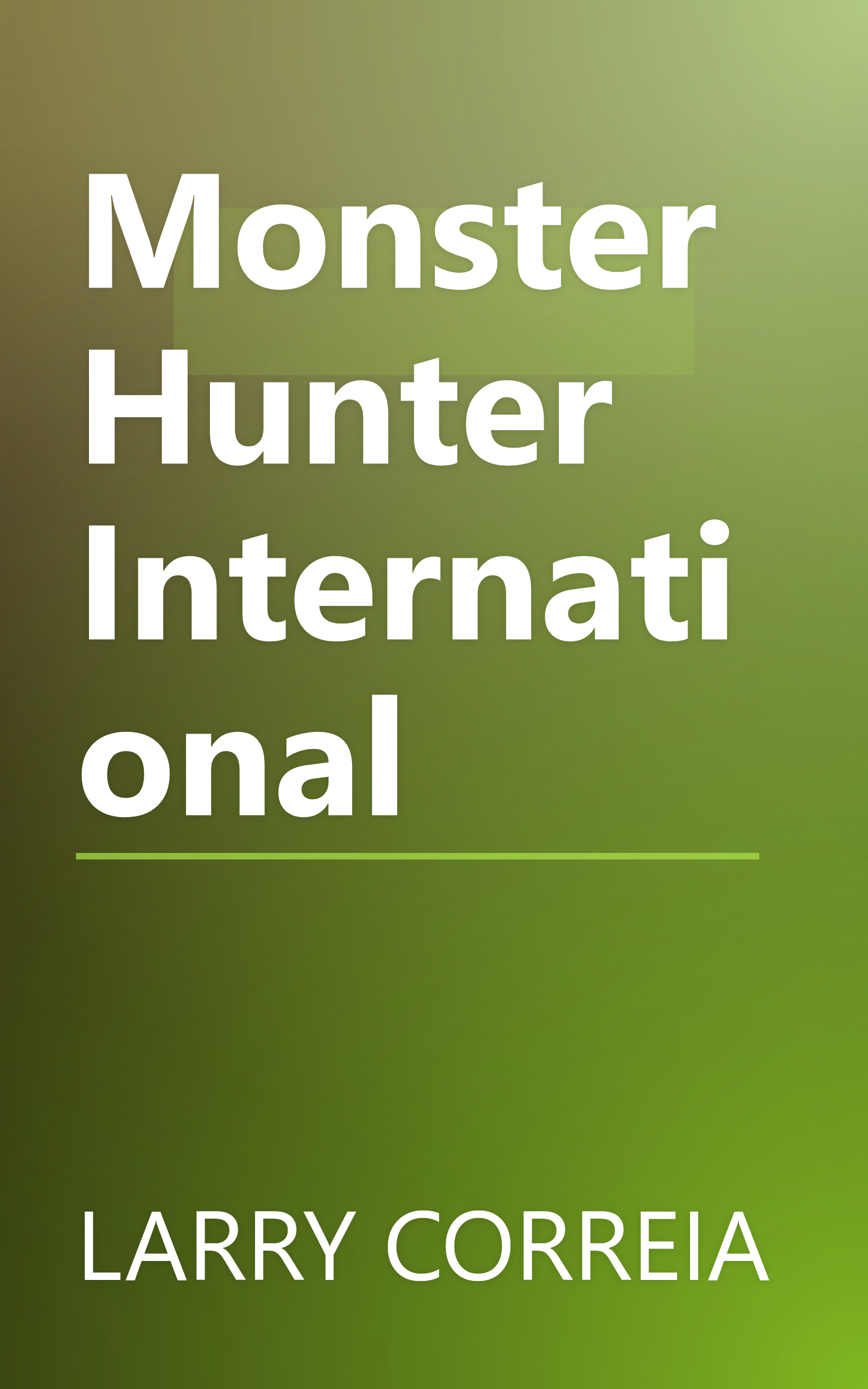 Monster Hunter International book cover