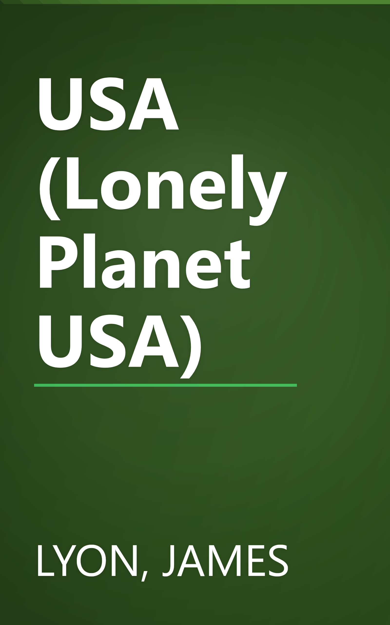USA (Lonely Planet USA) book cover