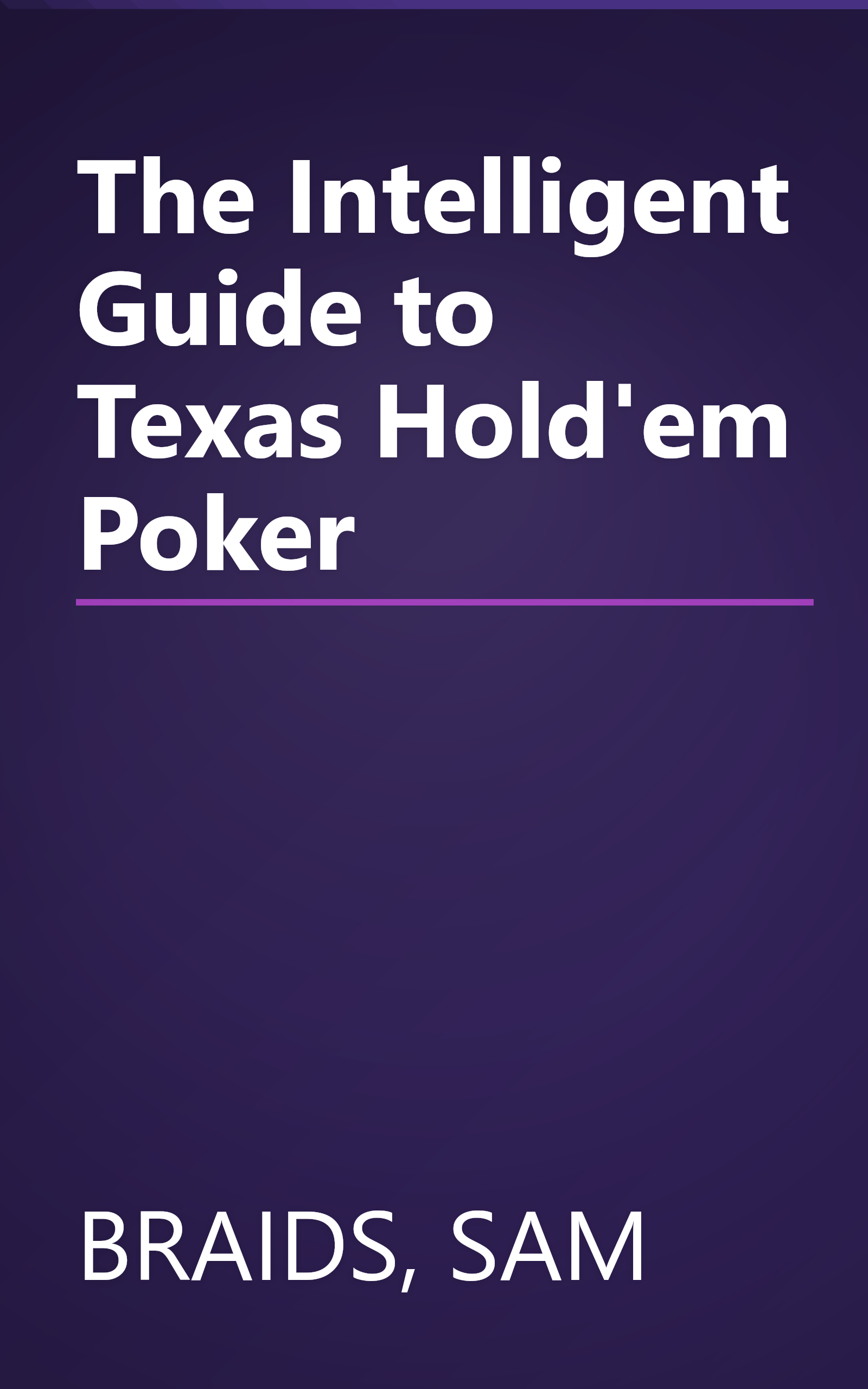 The Intelligent Guide to Texas Hold'em Poker book cover