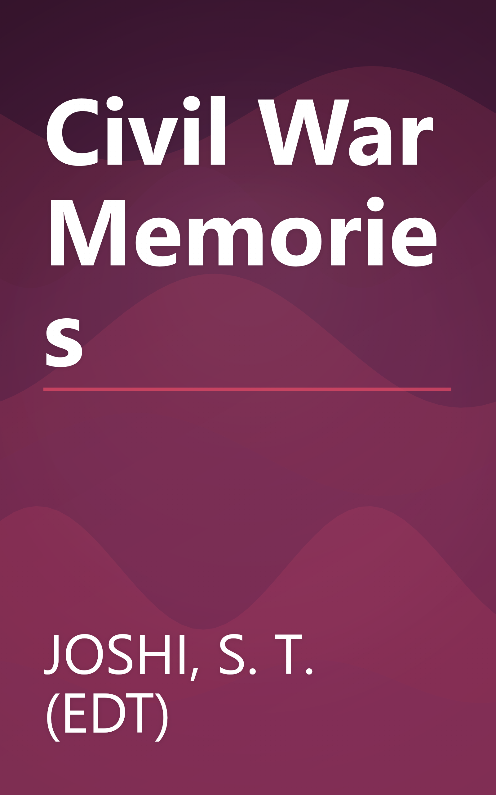Civil War Memories book cover