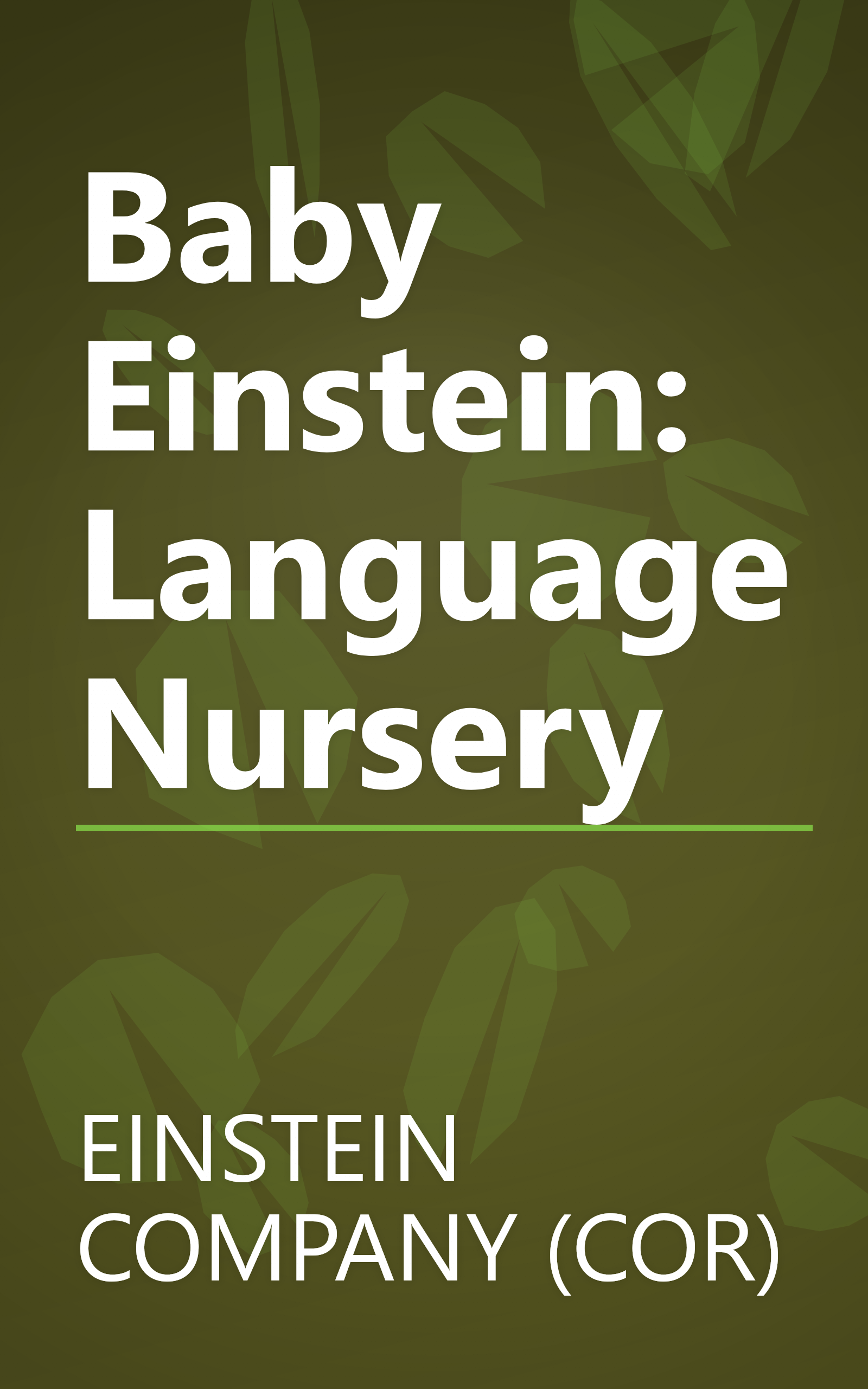 Baby Einstein: Language Nursery book cover