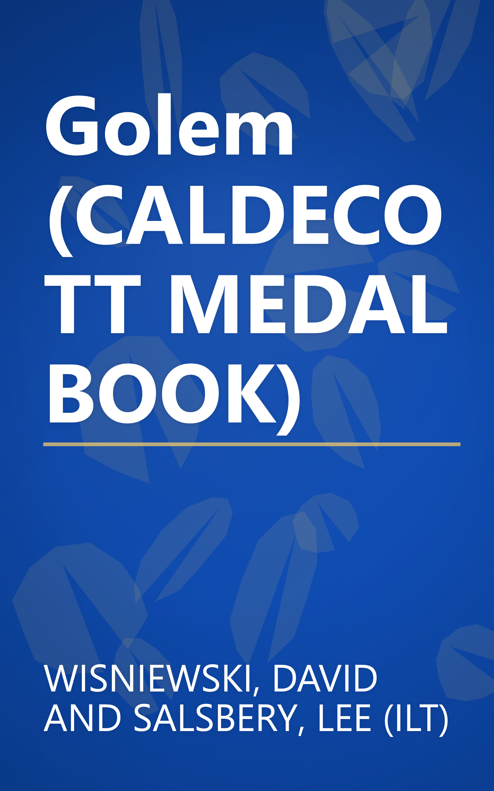 Golem (CALDECOTT MEDAL BOOK) book cover