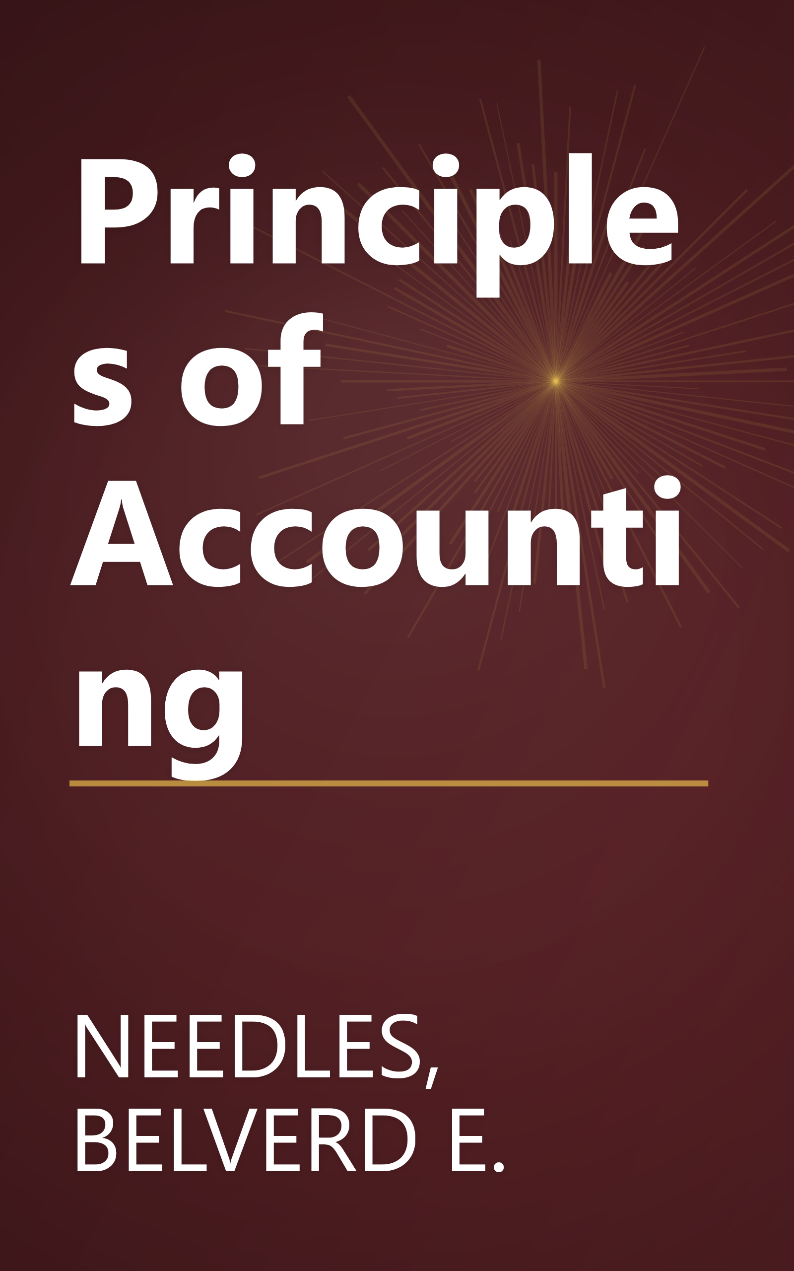 Principles of Accounting book cover