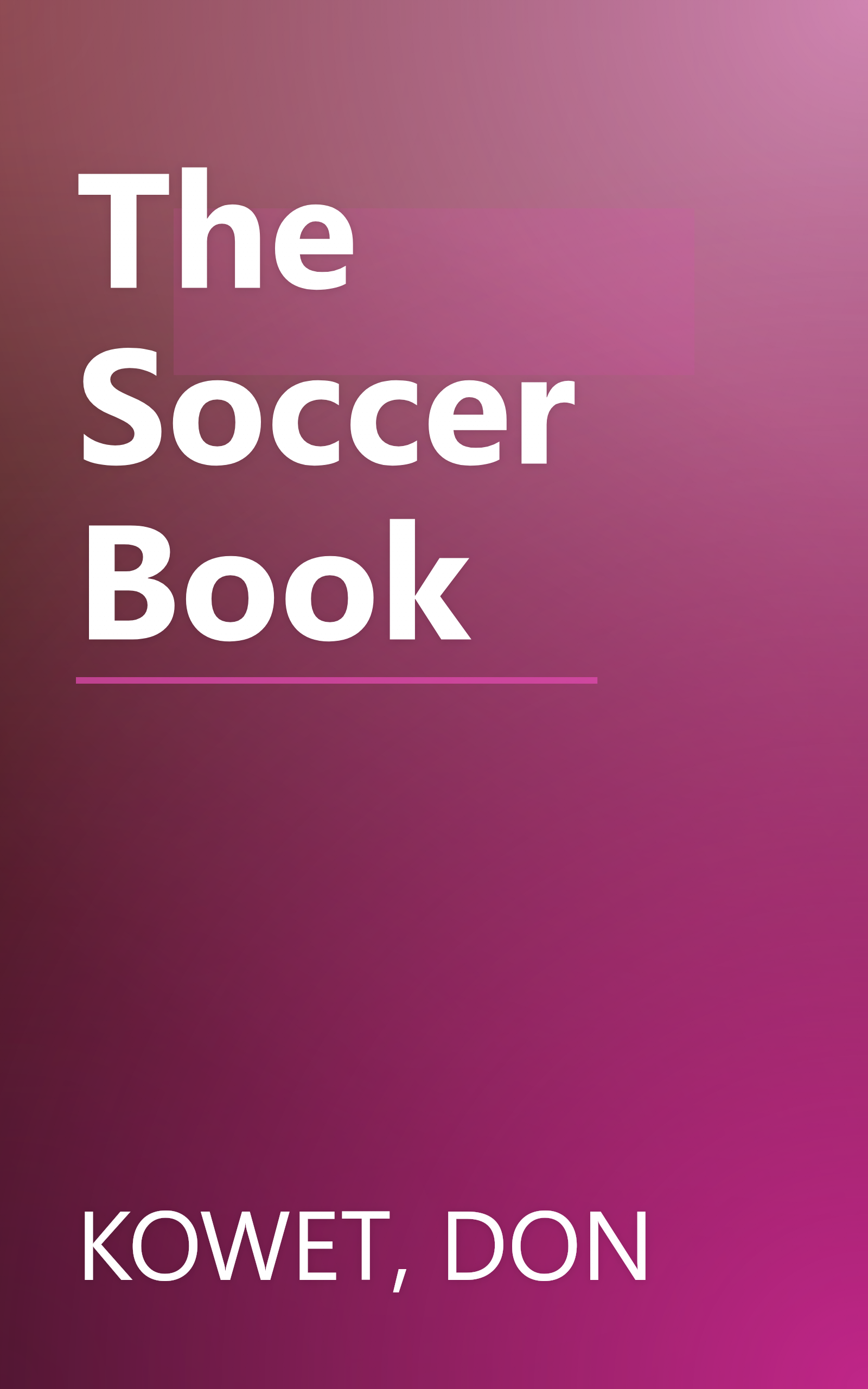 The Soccer Book book cover