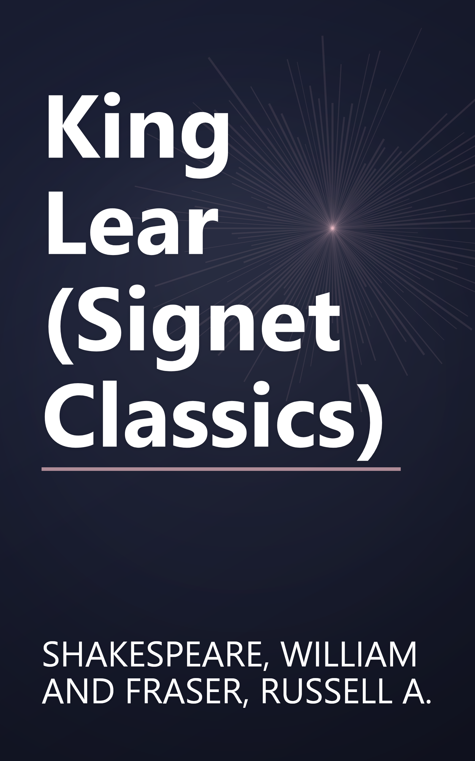 King Lear (Signet Classics) book cover