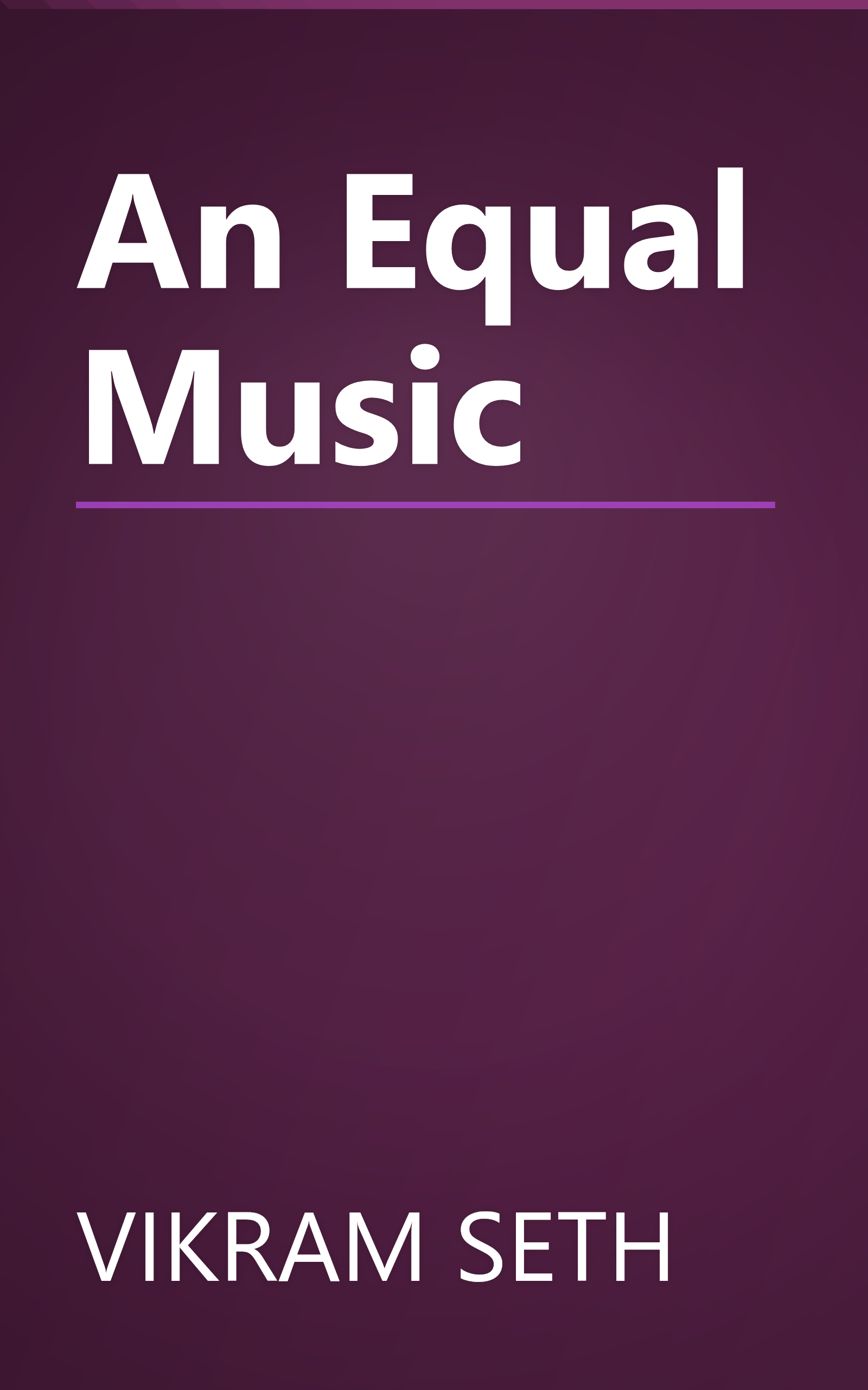 An Equal Music book cover