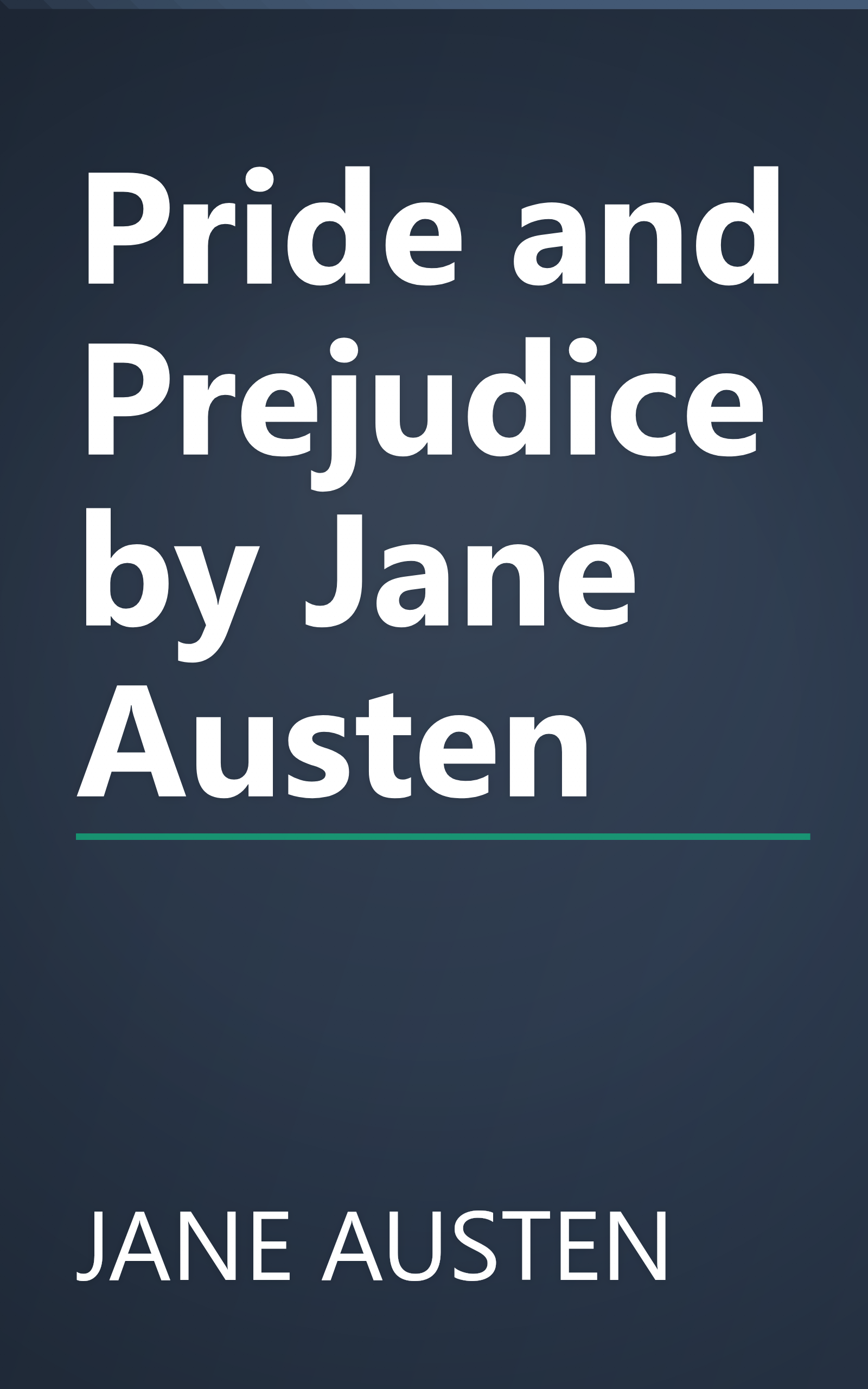 Pride and Prejudice by Jane Austen book cover