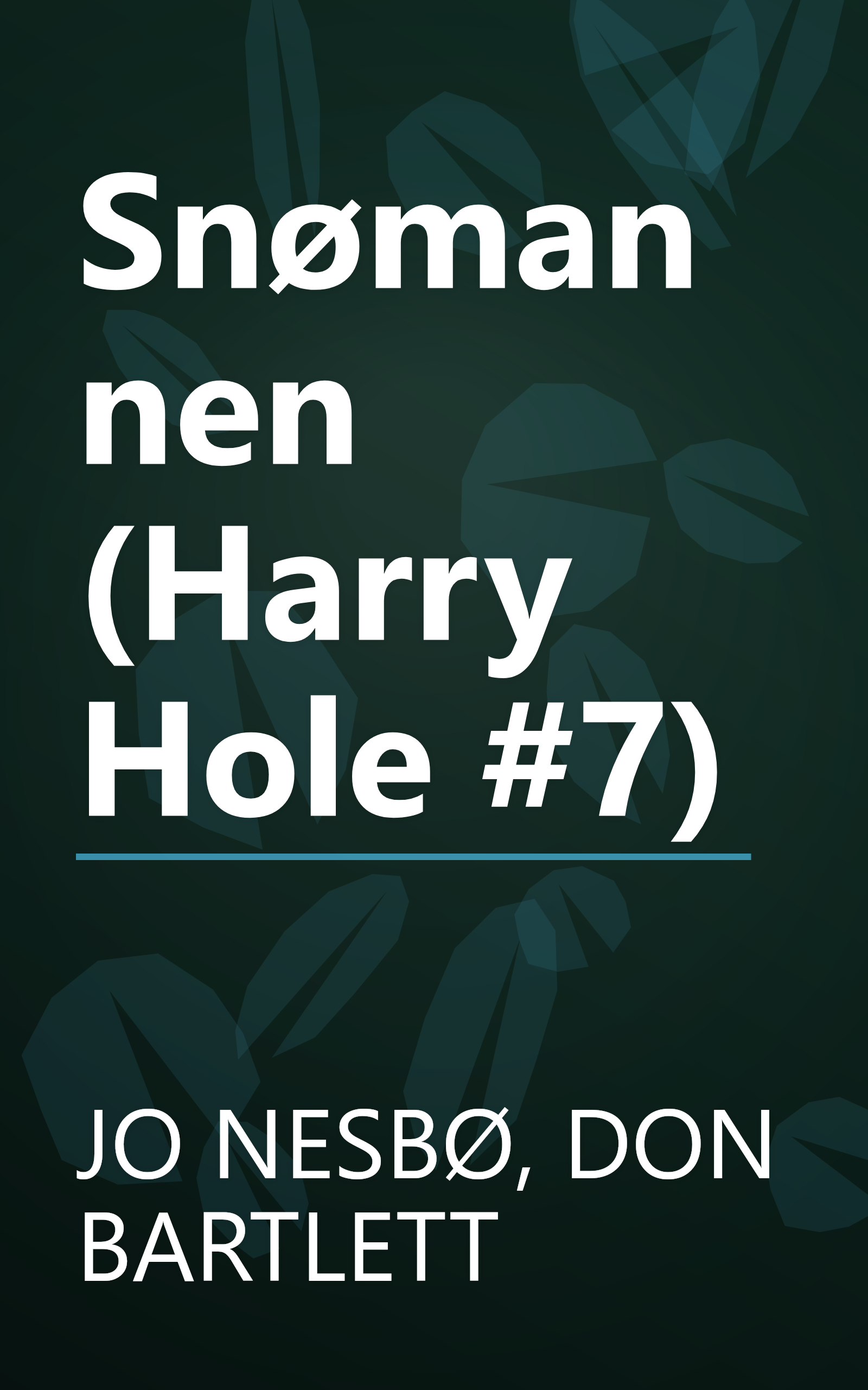 Snømannen (Harry Hole #7) book cover