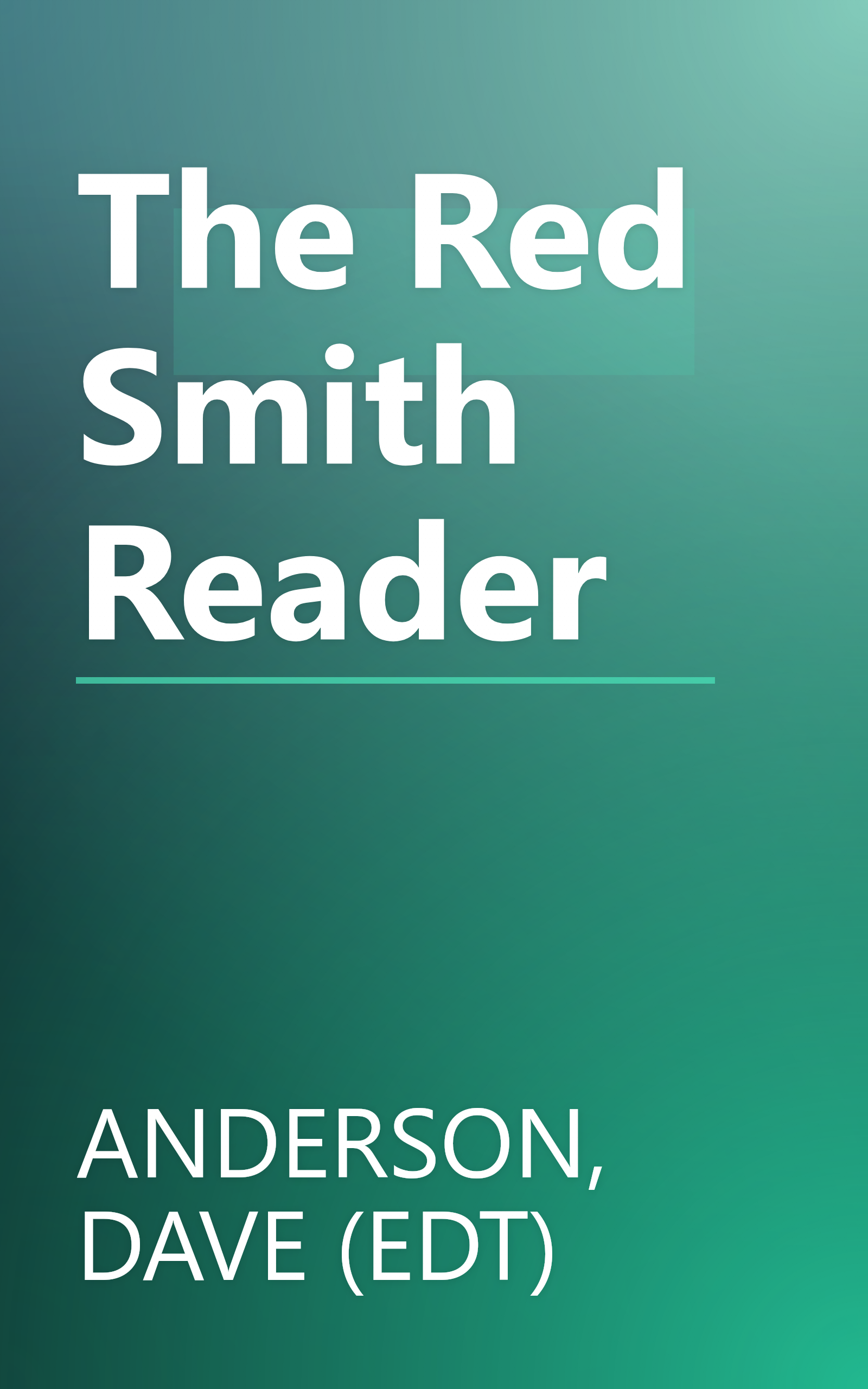 The Red Smith Reader book cover