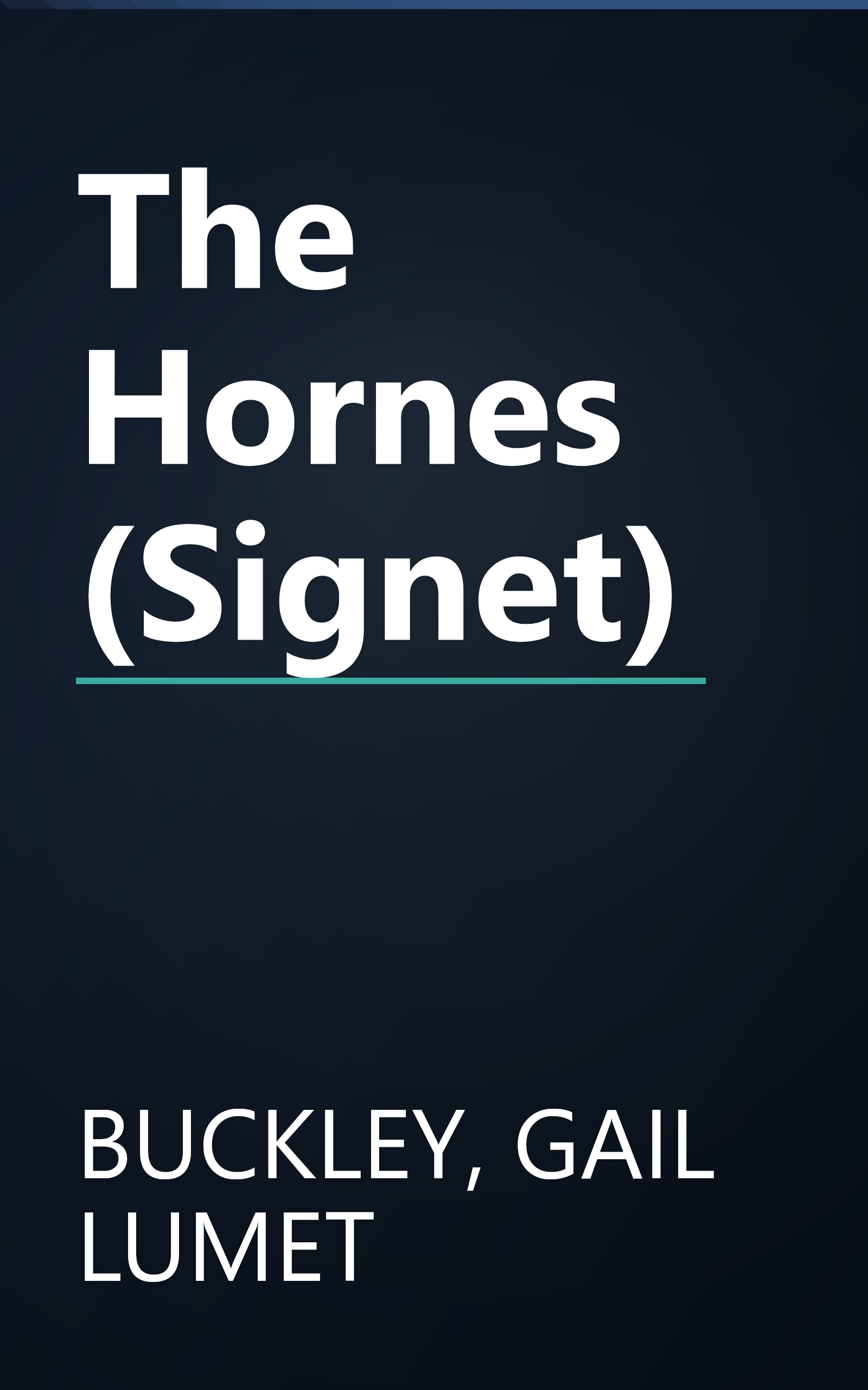 The Hornes (Signet) book cover